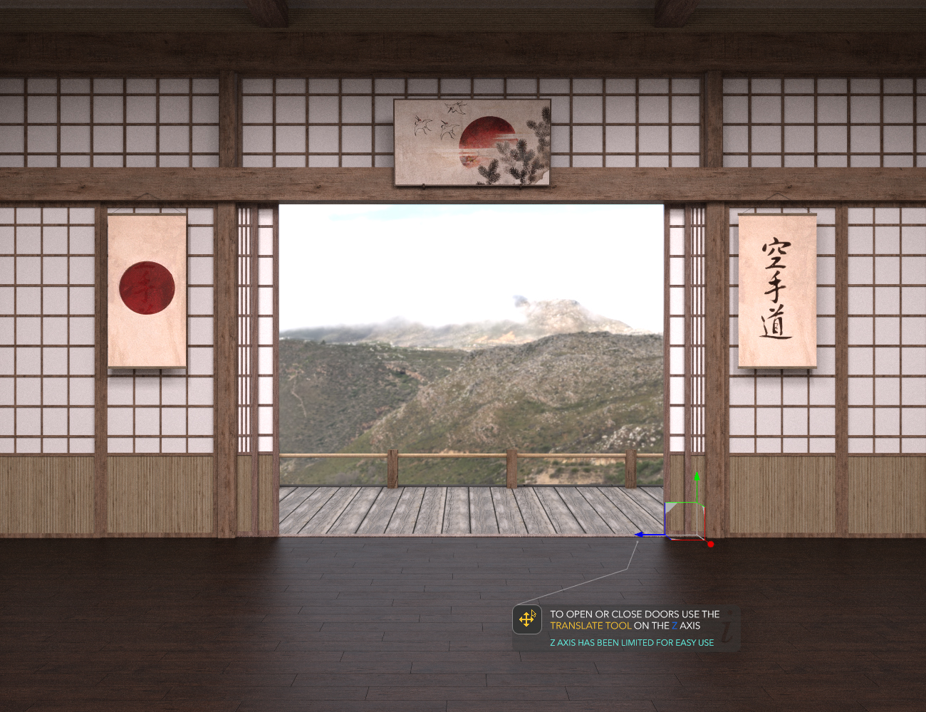 Japanese Dojo Interior | Daz 3D