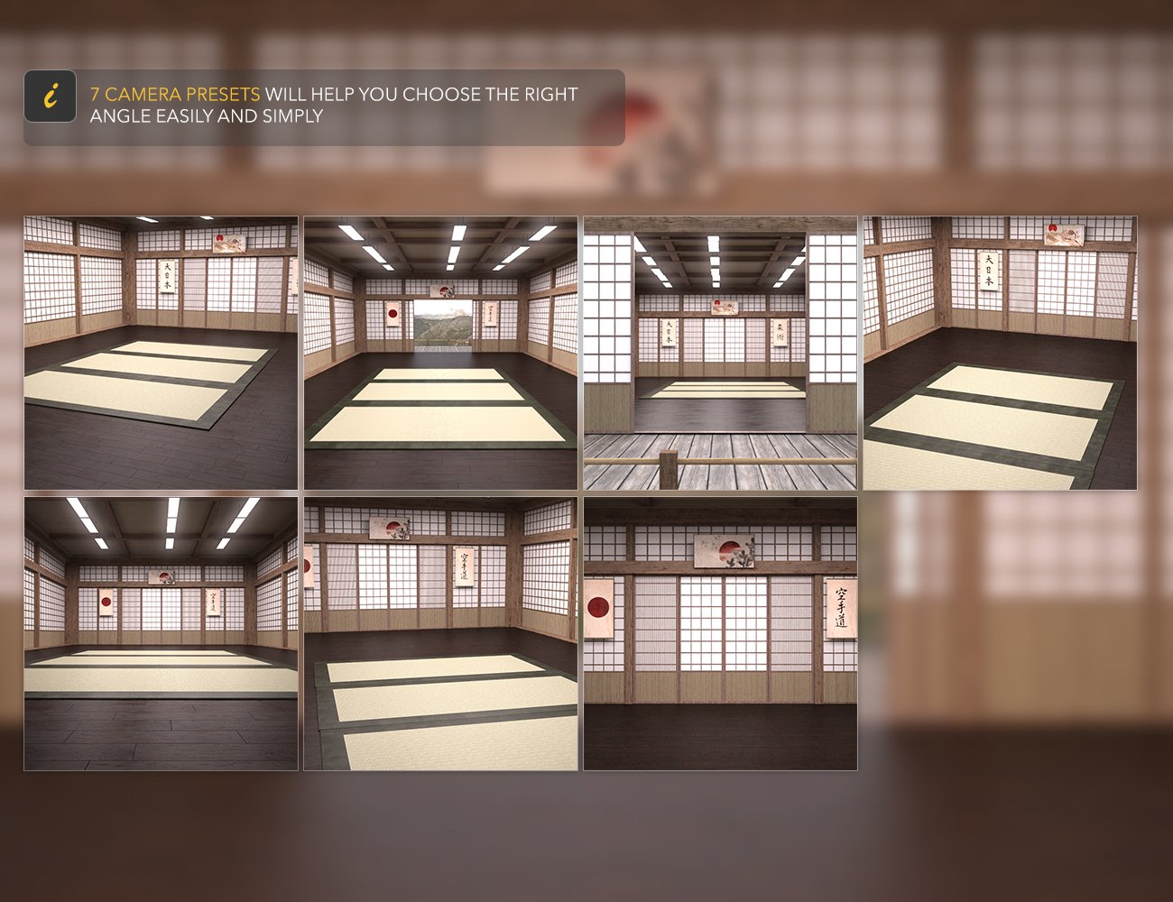 Japanese Dojo Interior | Daz 3D