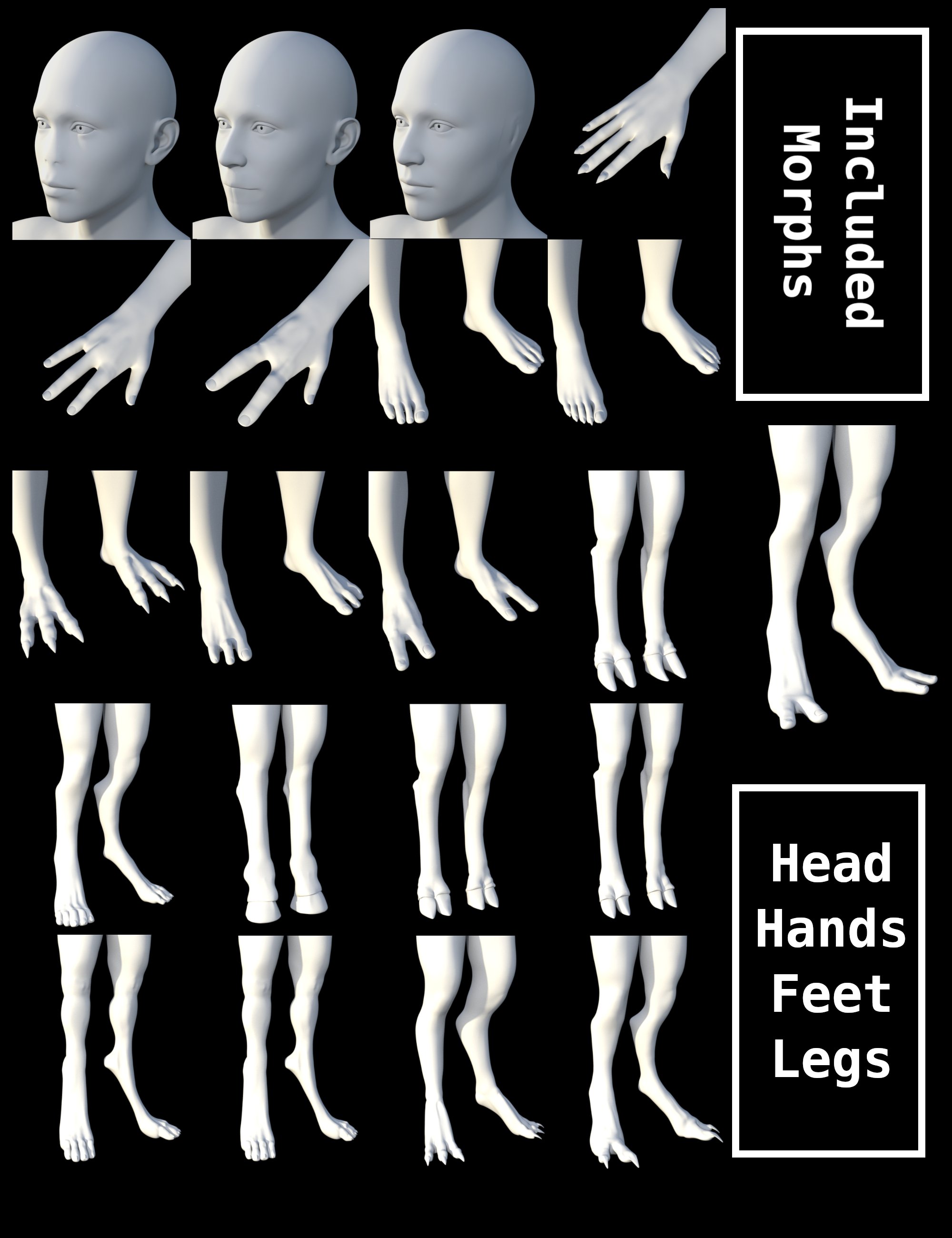 SY Essential Creature Morphs Genesis 9 | Daz 3D