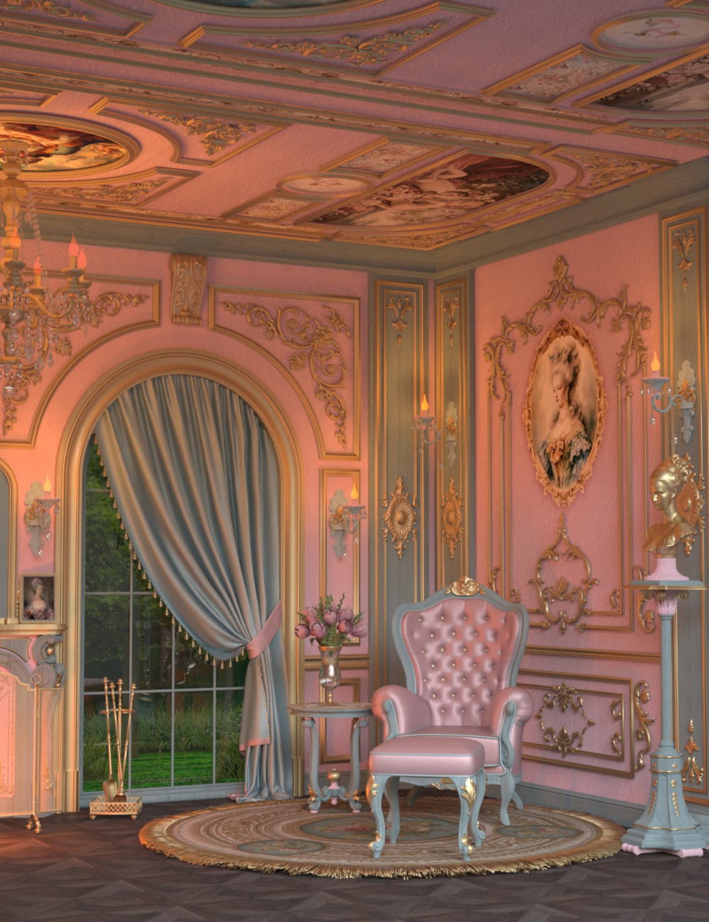 Rococo Room | Daz 3D