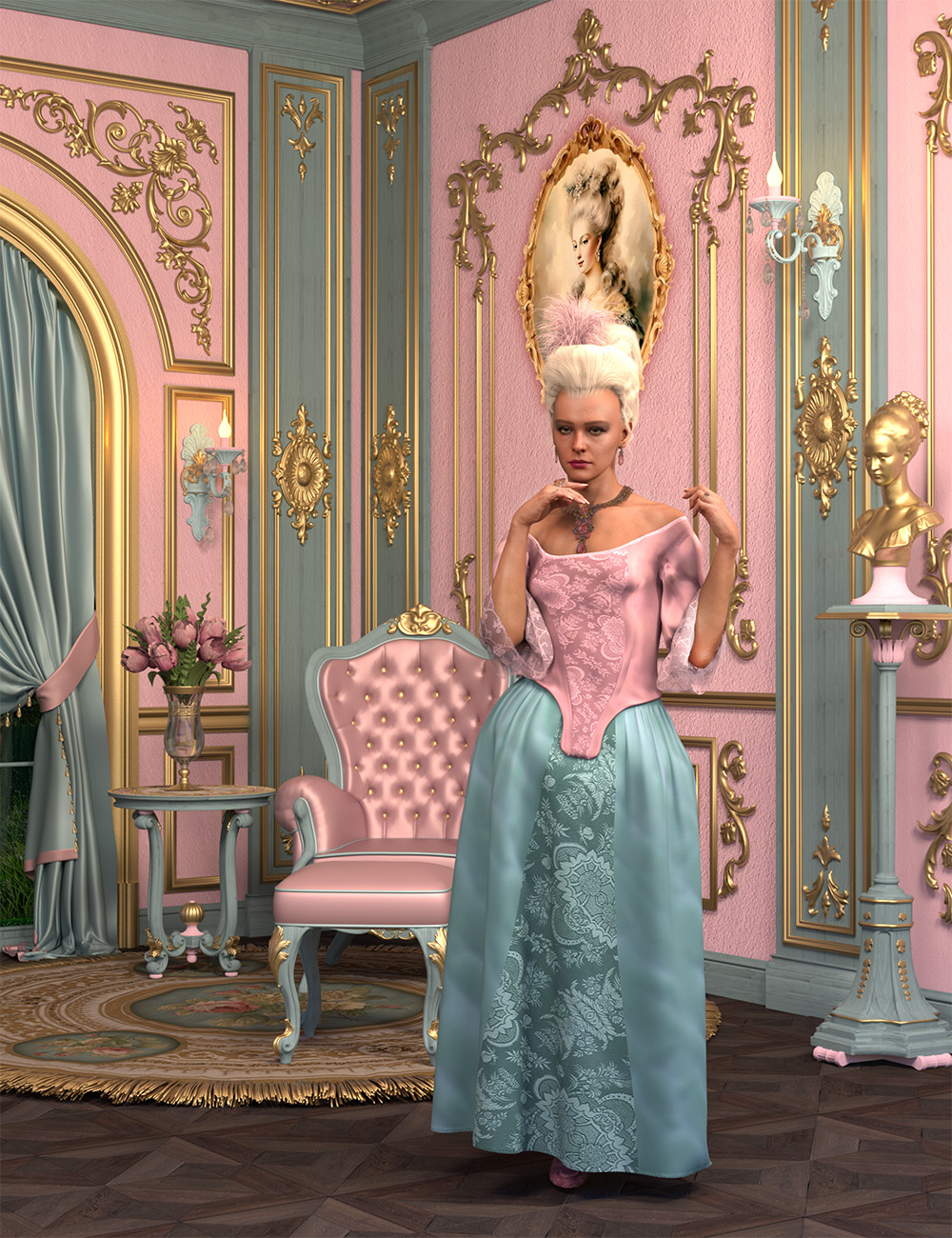 Rococo Room | Daz 3D