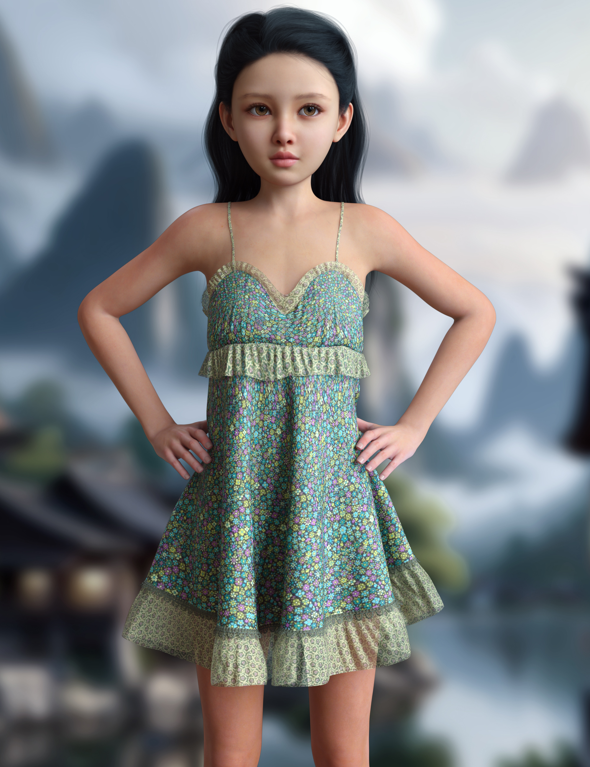 Vo Ava, And Young, Female HD for Genesis 9 Bundle | Daz 3D