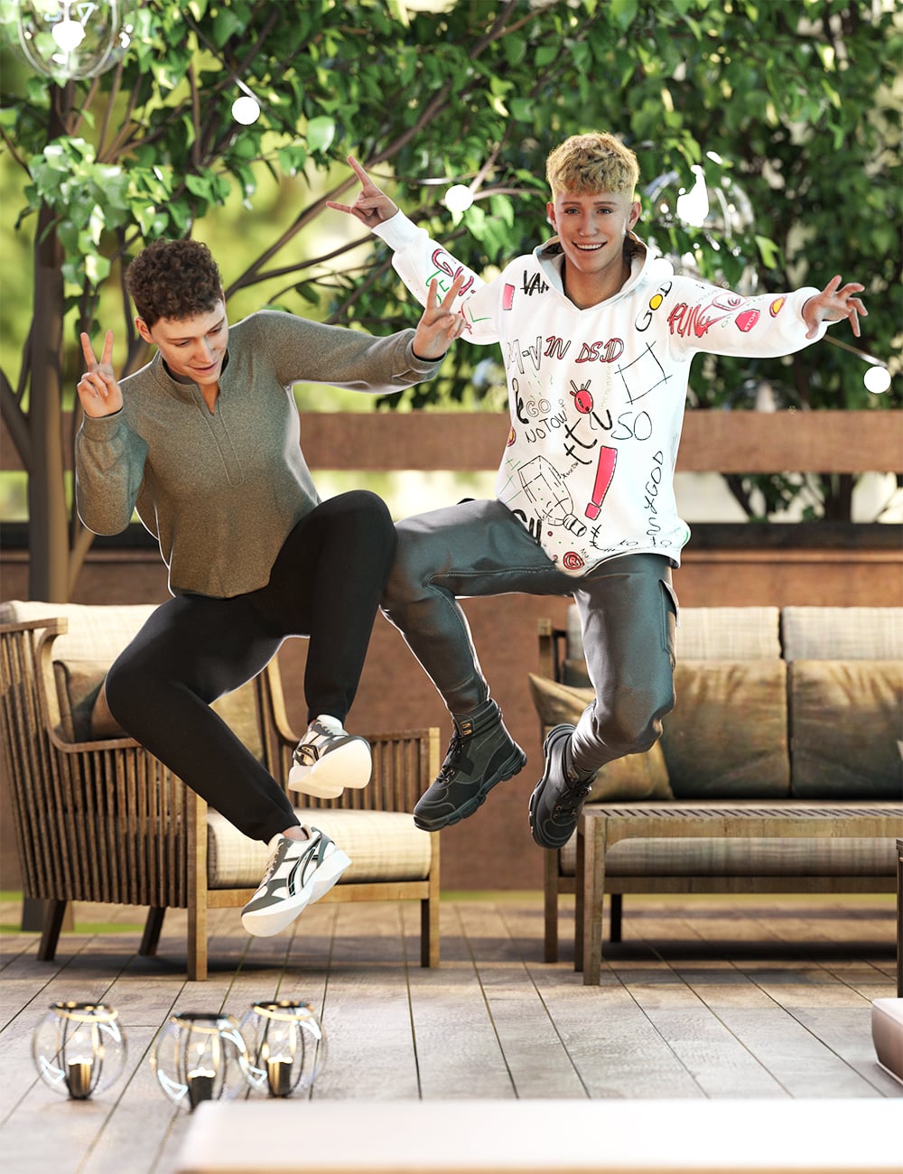 Best Bud Poses for Genesis 9 Base | Daz 3D