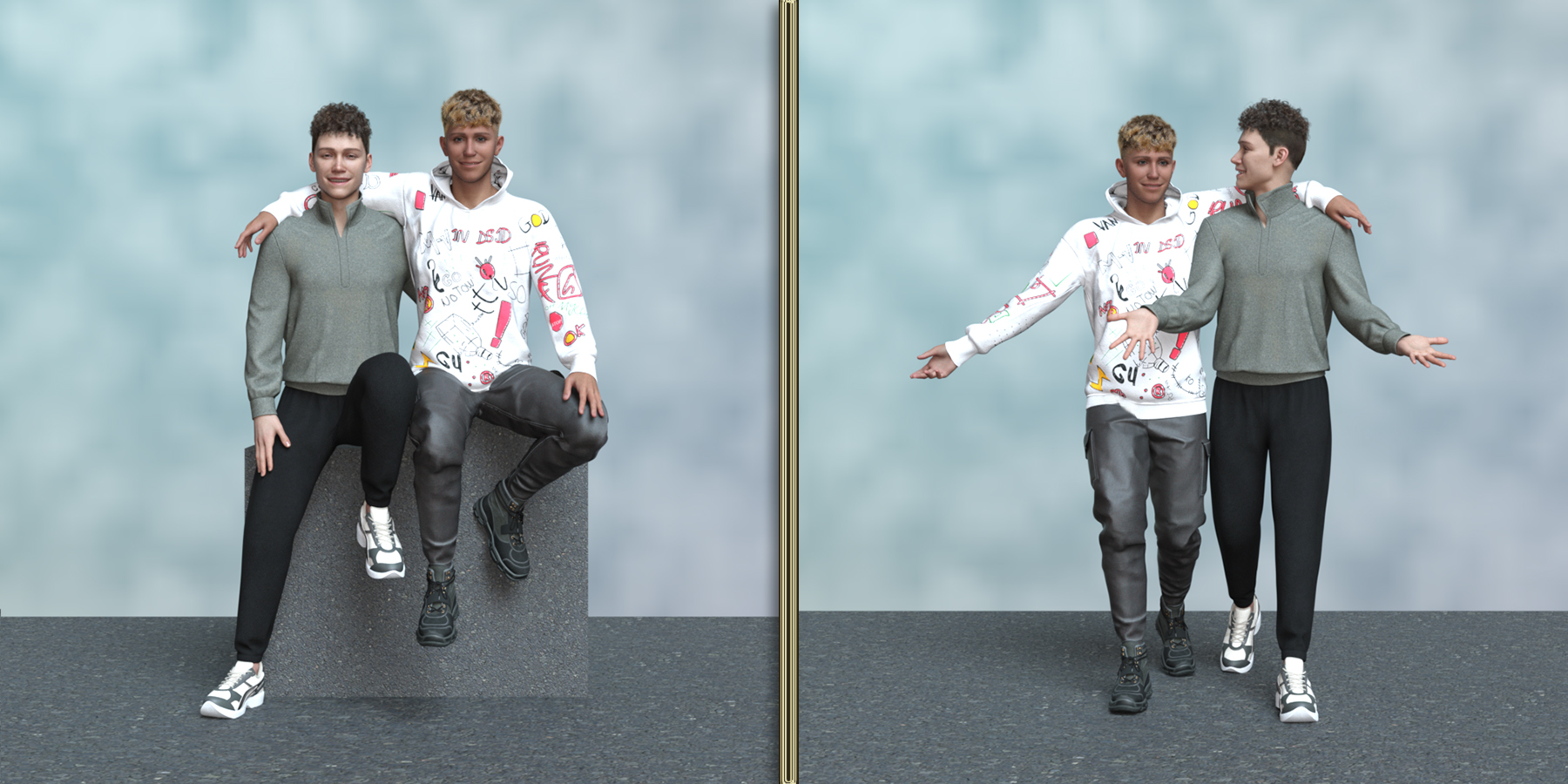 Best Bud Poses for Genesis 9 Base | Daz 3D