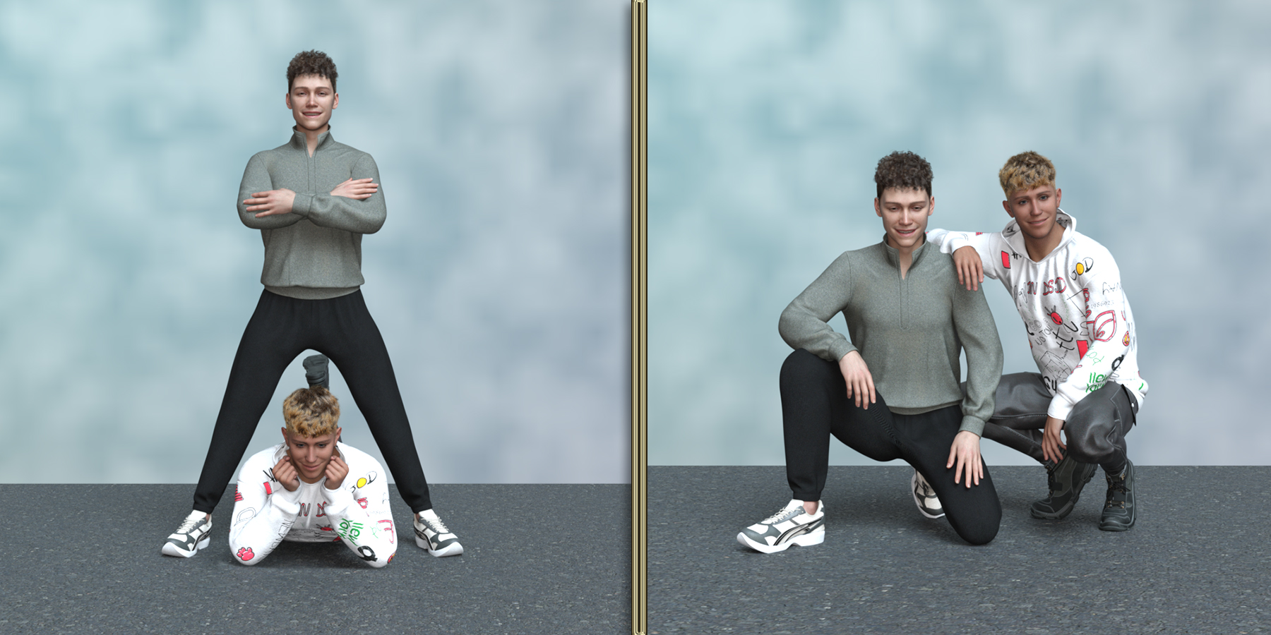 Best Bud Poses for Genesis 9 Base | Daz 3D