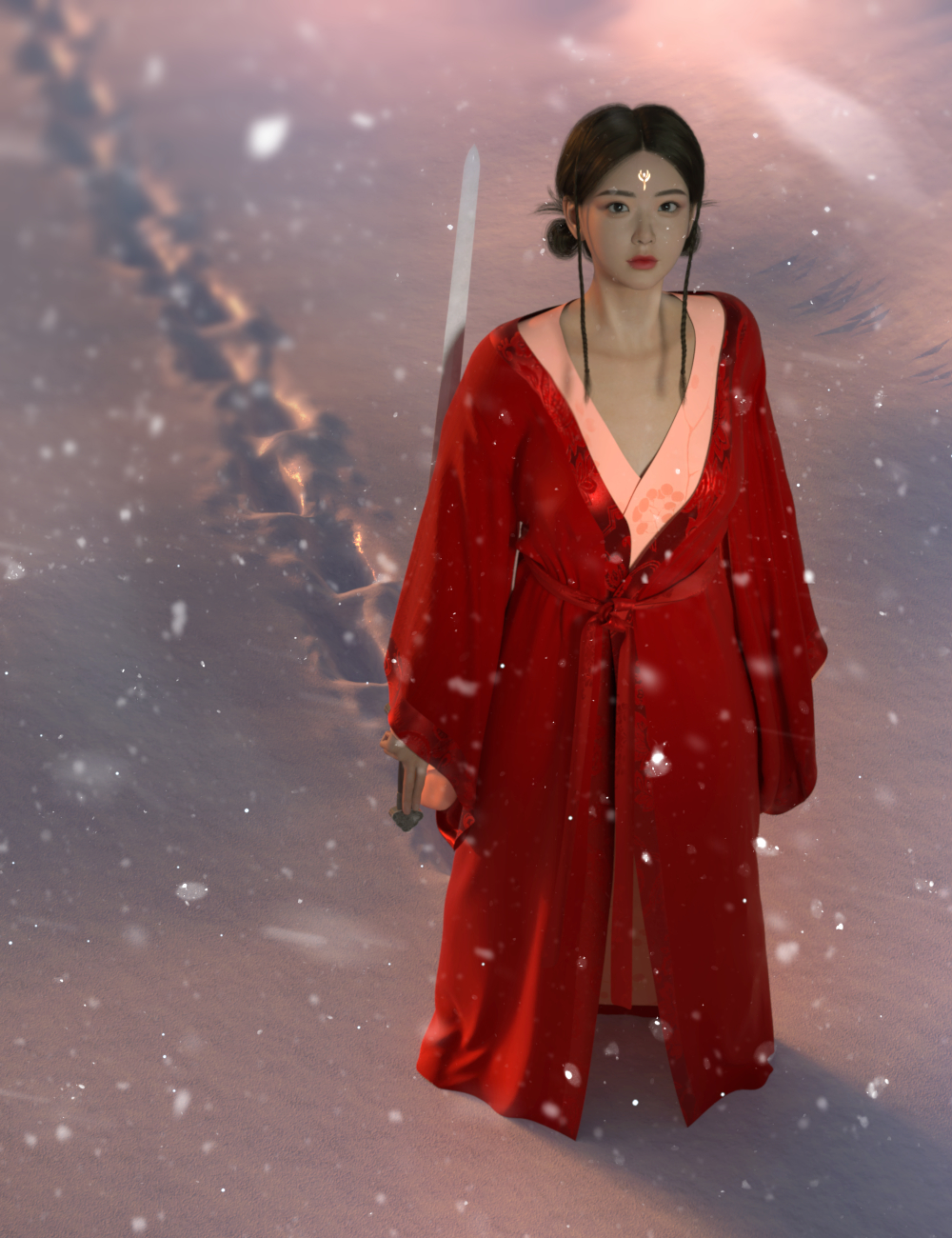 dForce Lala HanFu for Genesis 9 | Daz 3D