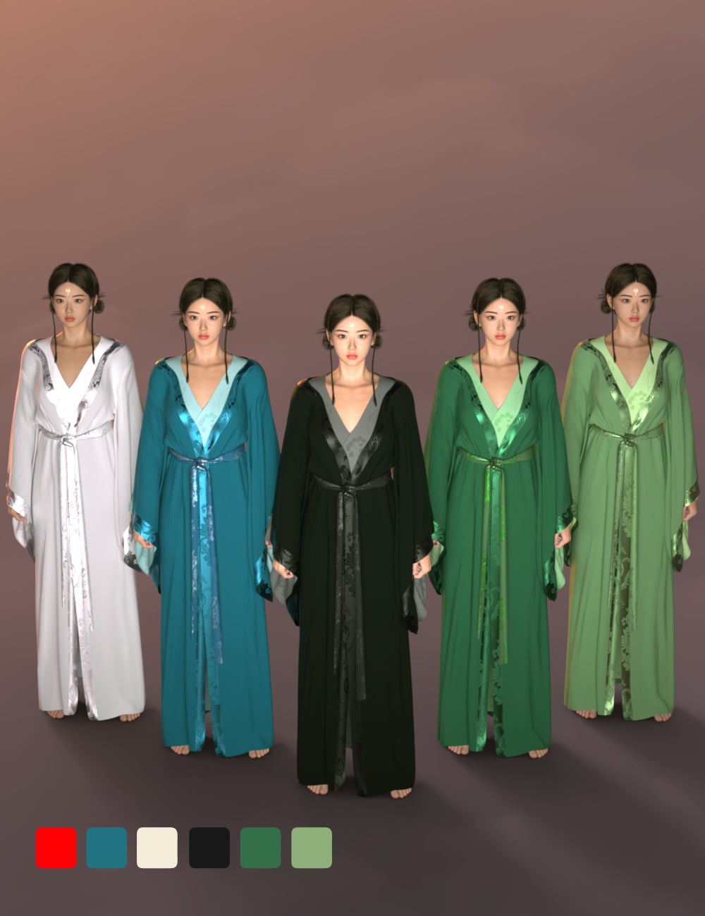dForce Lala HanFu for Genesis 9 | Daz 3D