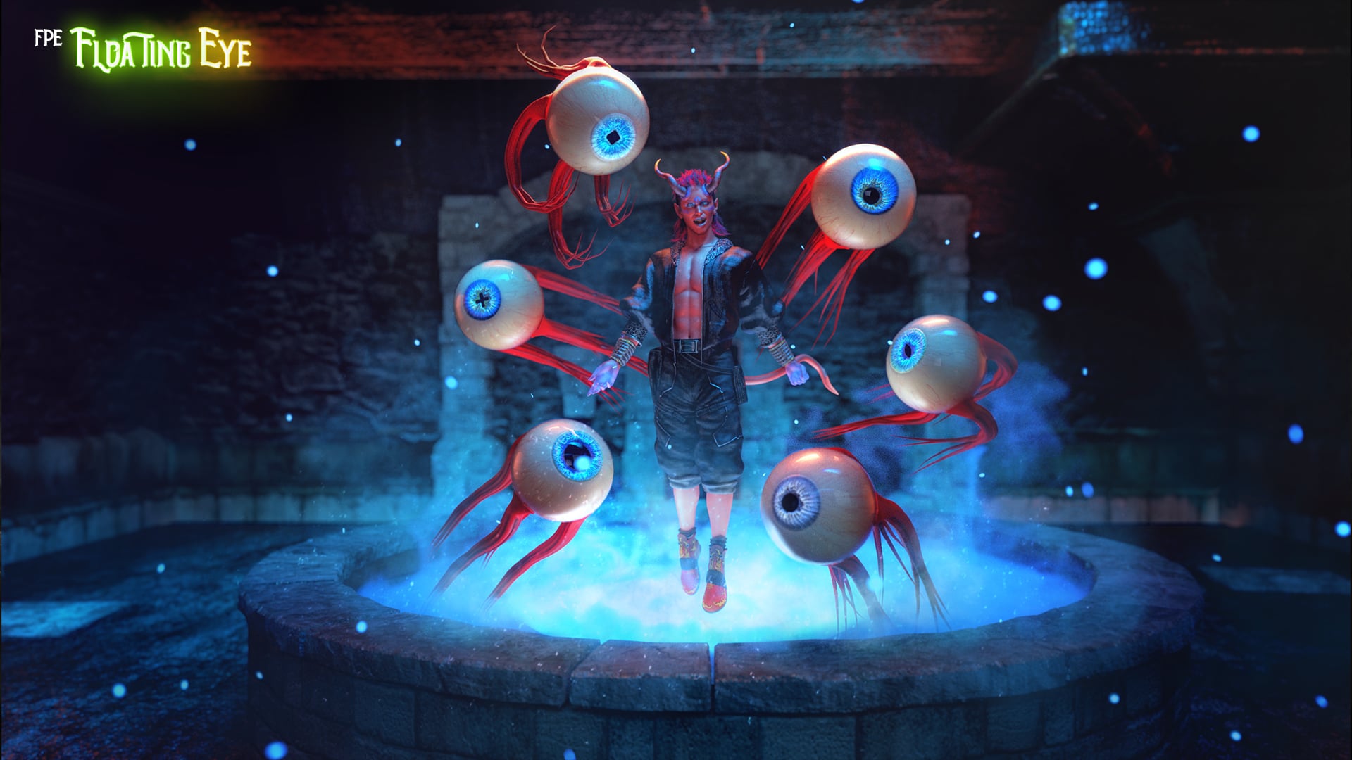 FPE Floating Eye for Genesis 9 and 8.1 ⋆ Freebies Daz 3D