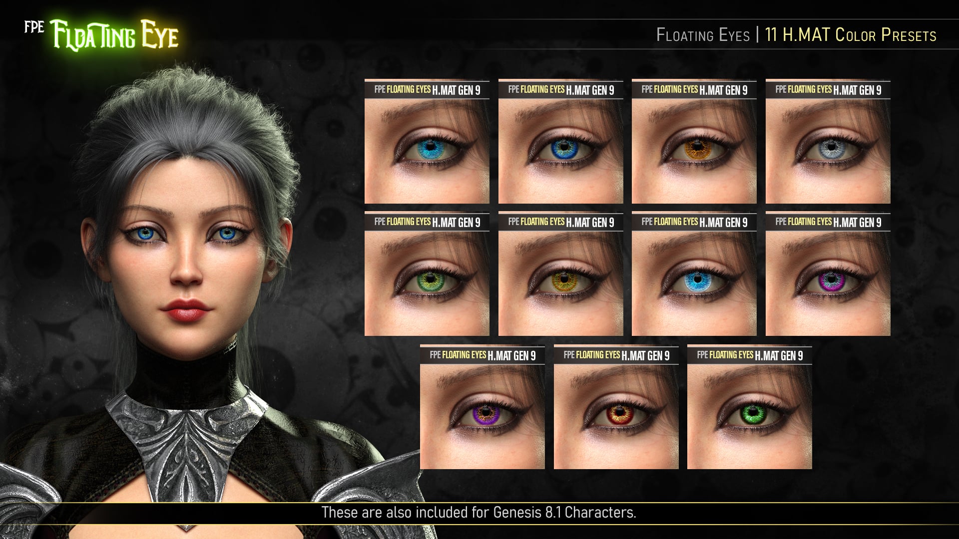FPE Floating Eye for Genesis 9 and 8.1 | Daz 3D