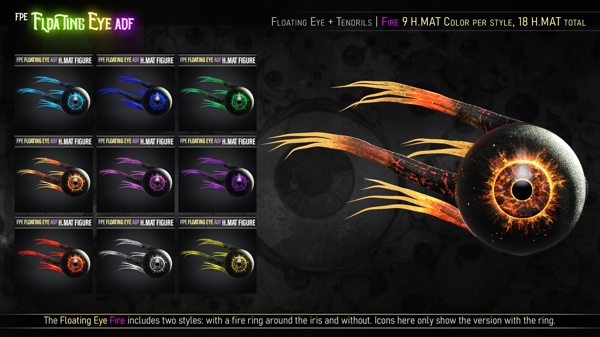 FPE Floating Eye Add-On Fantasy for Genesis 9 and 8.1 | Daz 3D