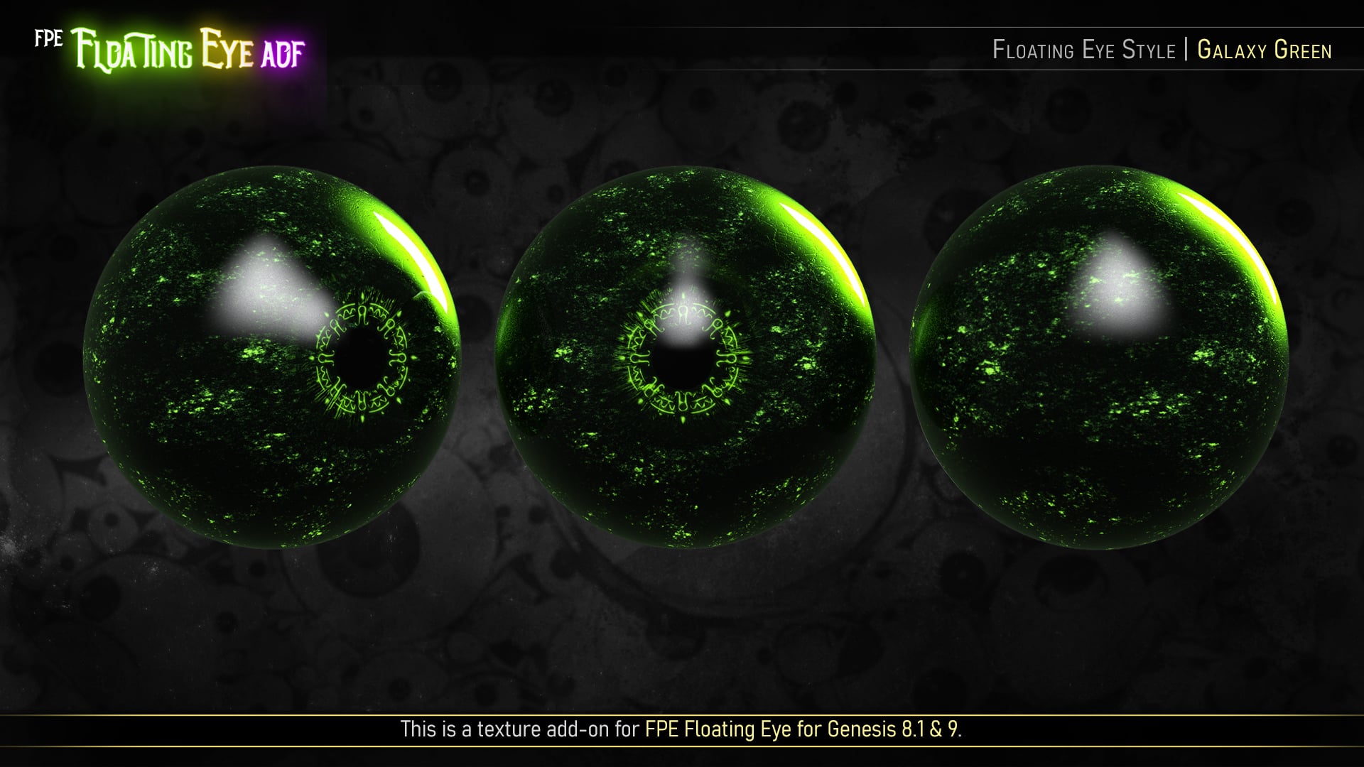 FPE Floating Eye Add-On Fantasy for Genesis 9 and 8.1 | Daz 3D