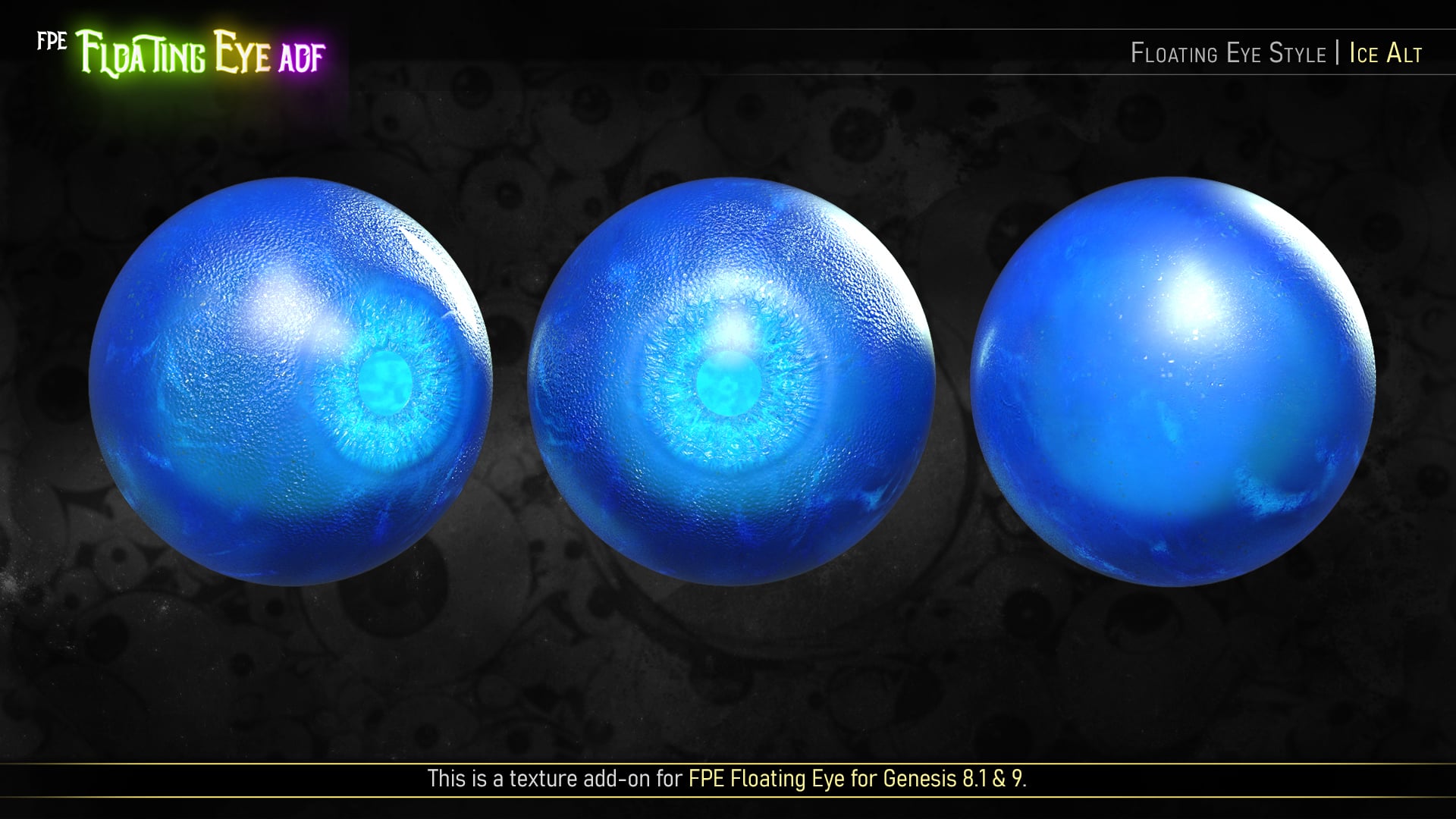 FPE Floating Eye Add-On Fantasy for Genesis 9 and 8.1 | Daz 3D