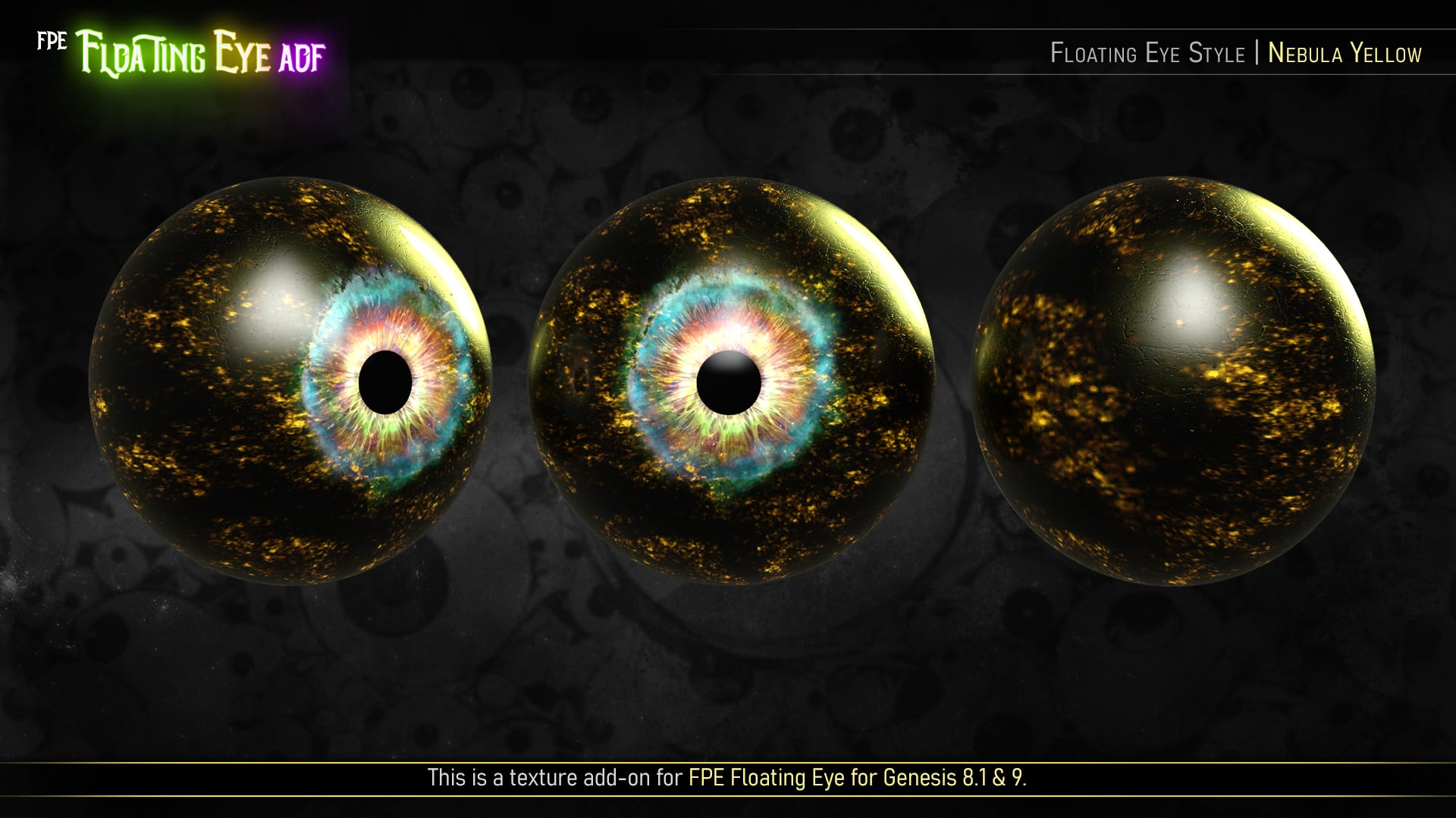 FPE Floating Eye Add-On Fantasy for Genesis 9 and 8.1 | Daz 3D