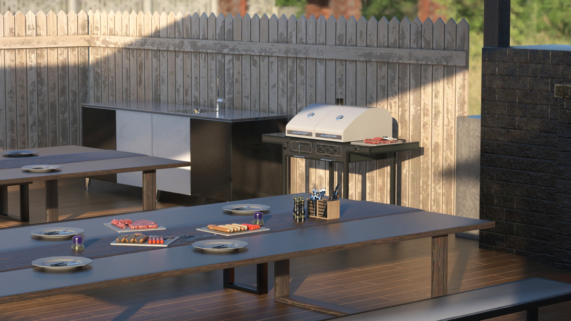 Backyard Barbecue | Daz 3D