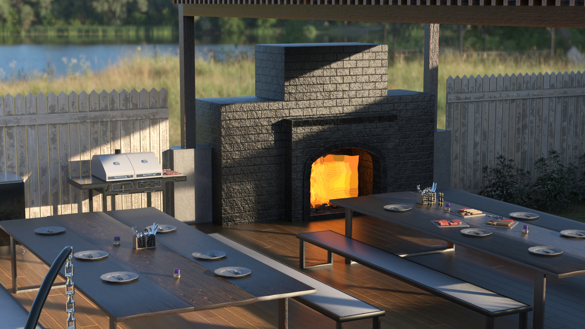 Backyard Barbecue | Daz 3D