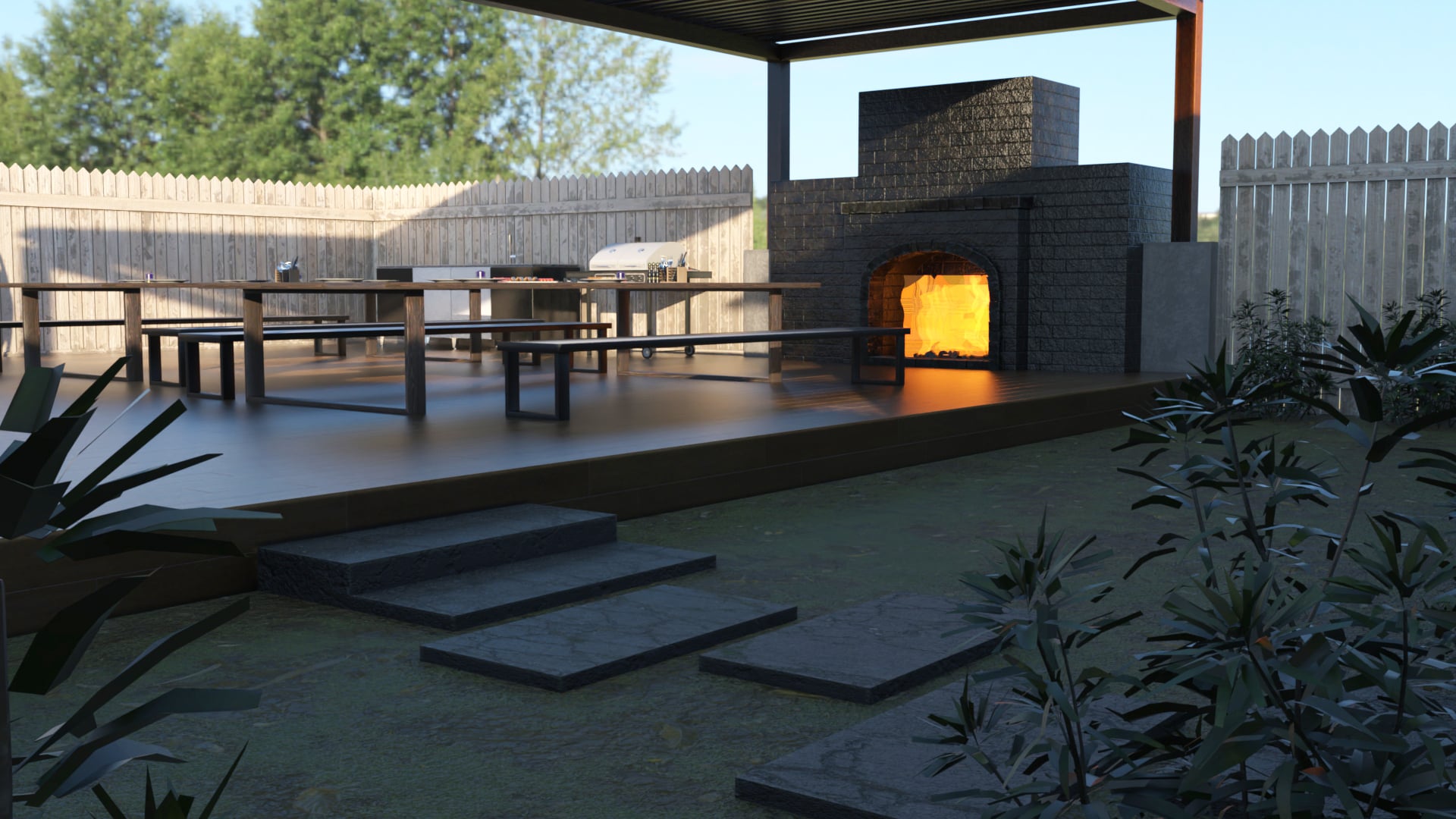 Backyard Barbecue | Daz 3D