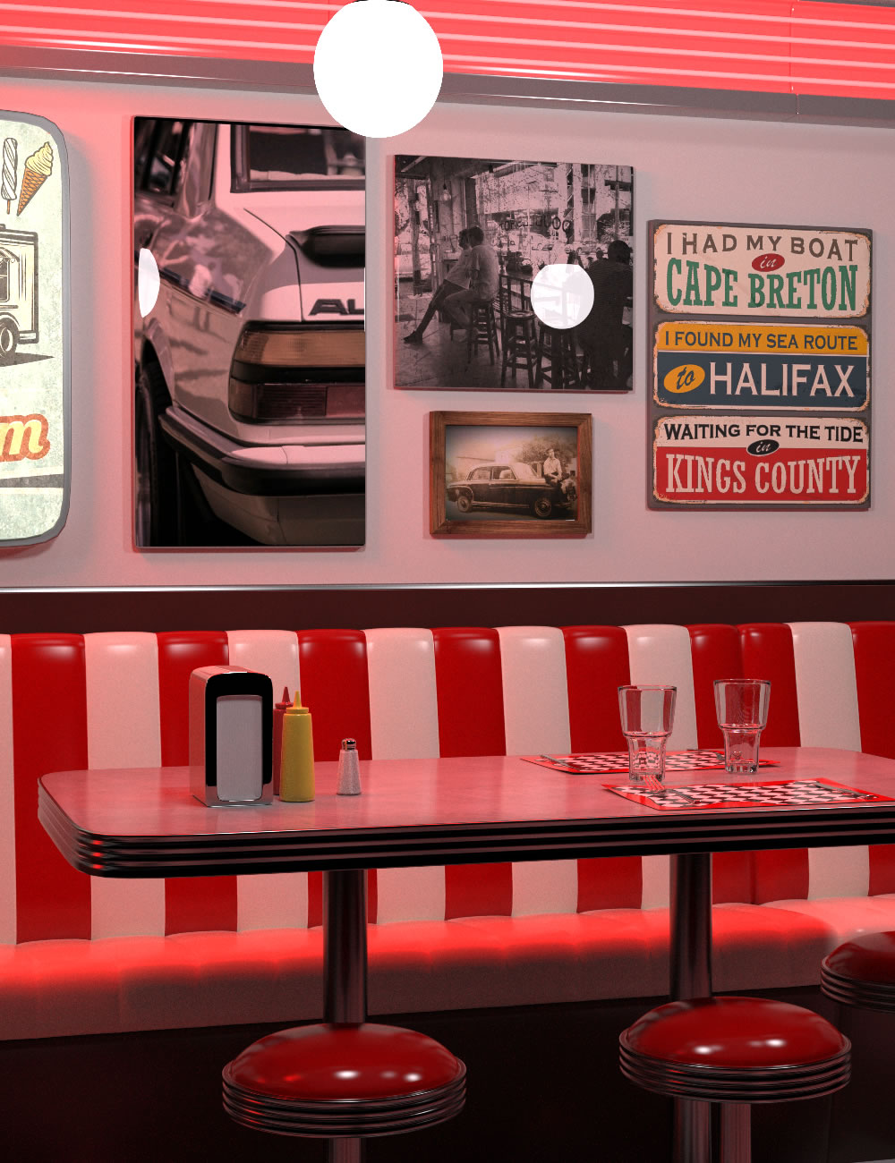 Please Be Seated Diner | Daz 3D