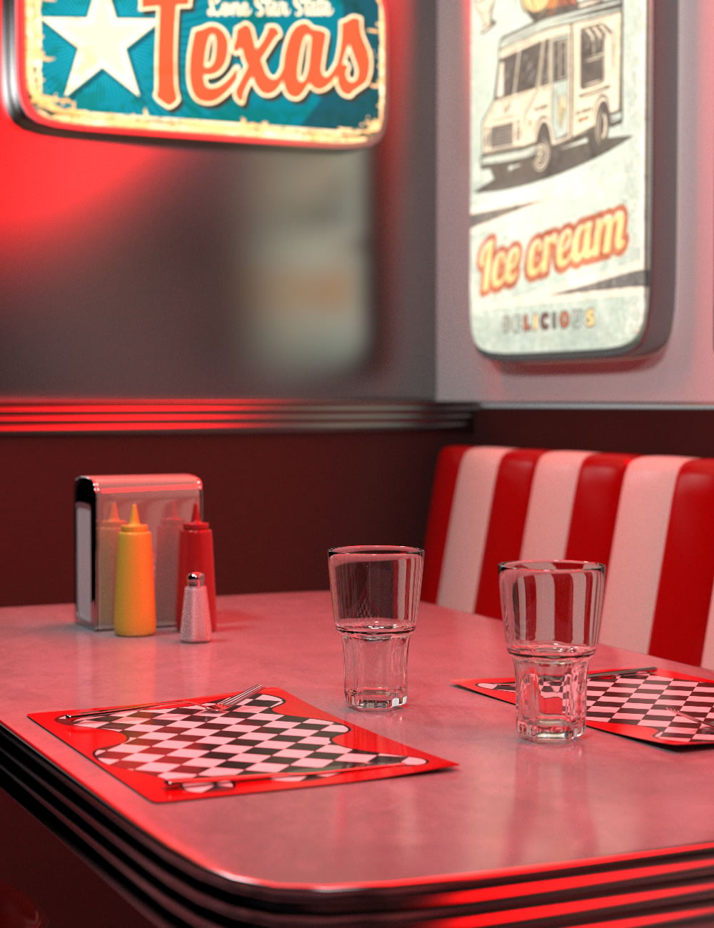Please Be Seated Diner ⋆ Freebies Daz 3D
