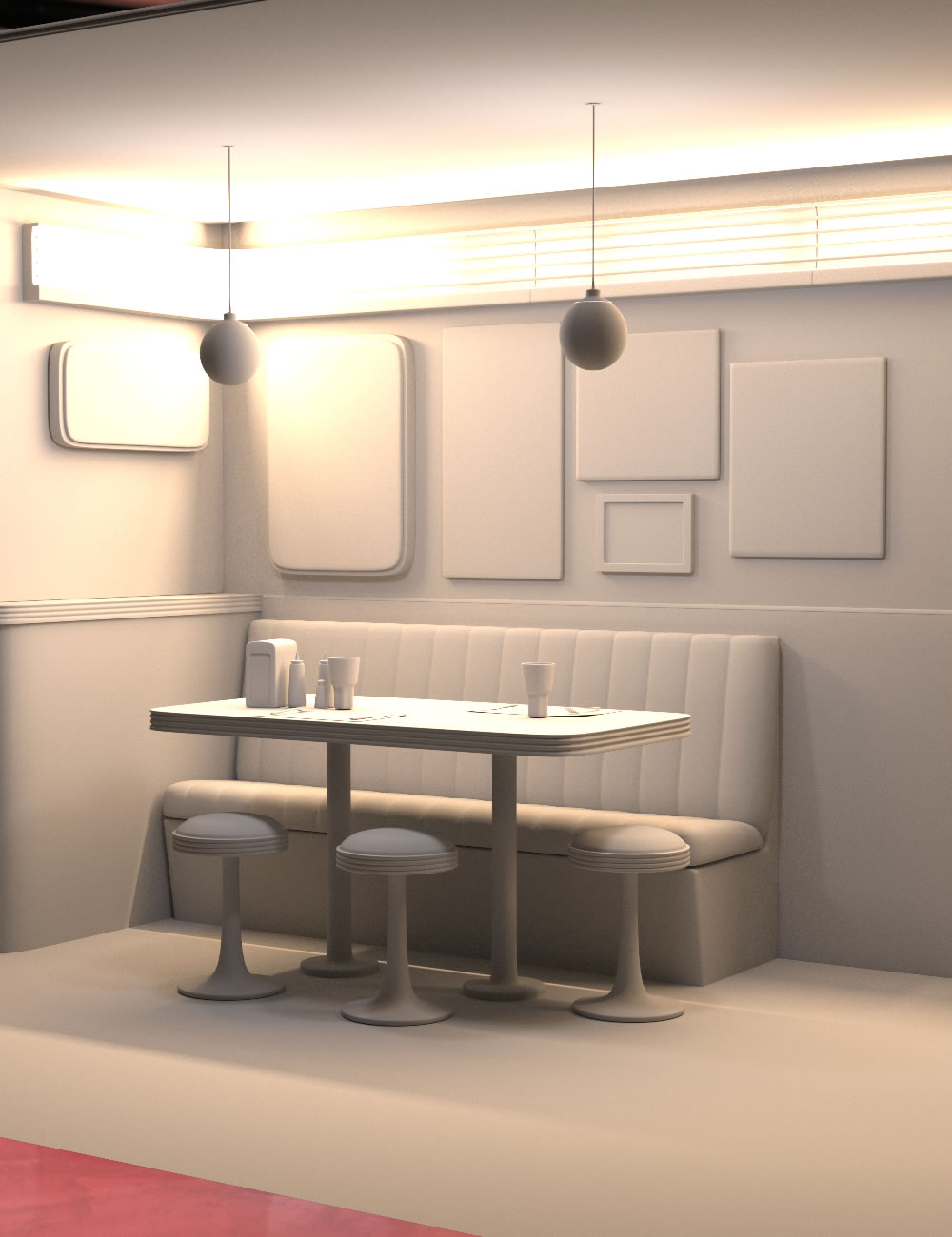 Please Be Seated Diner | Daz 3D