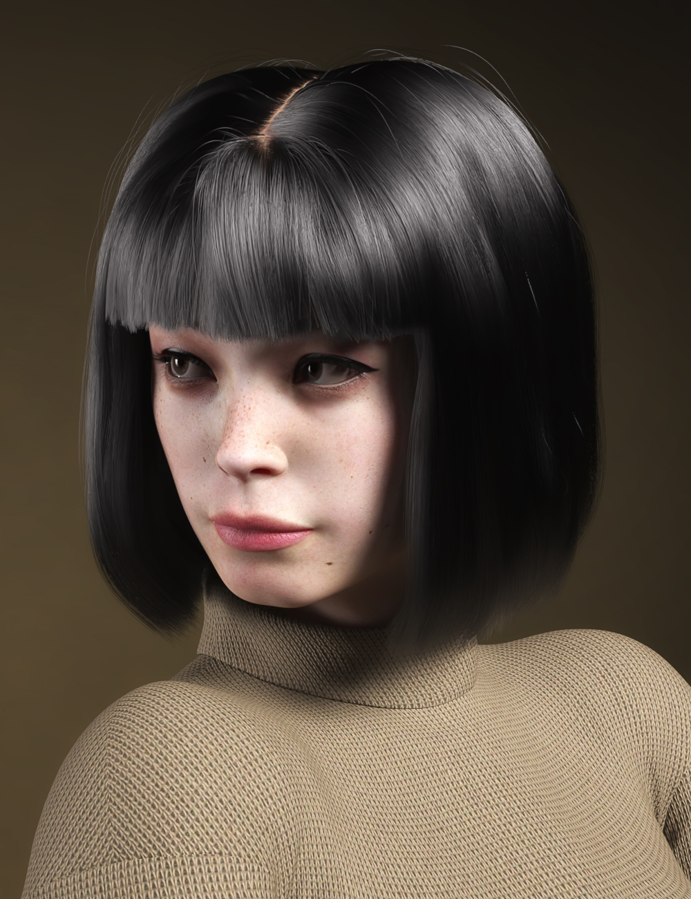 dForce CS Sophia Hair for Genesis 9 ⋆ Freebies Daz 3D