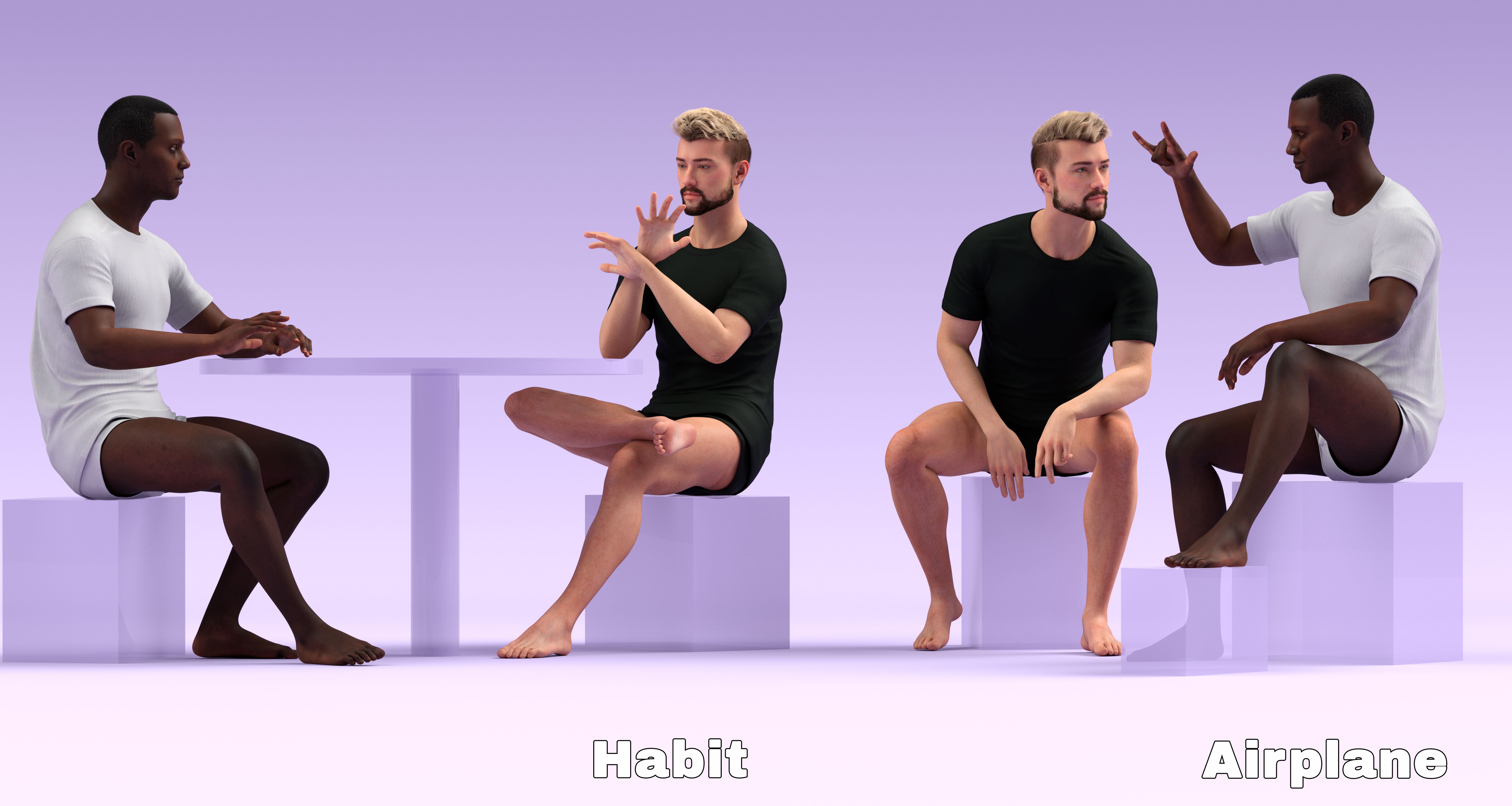 Talking Hands American Sign Language Poses for Genesis 9 and Genesis 8 ...
