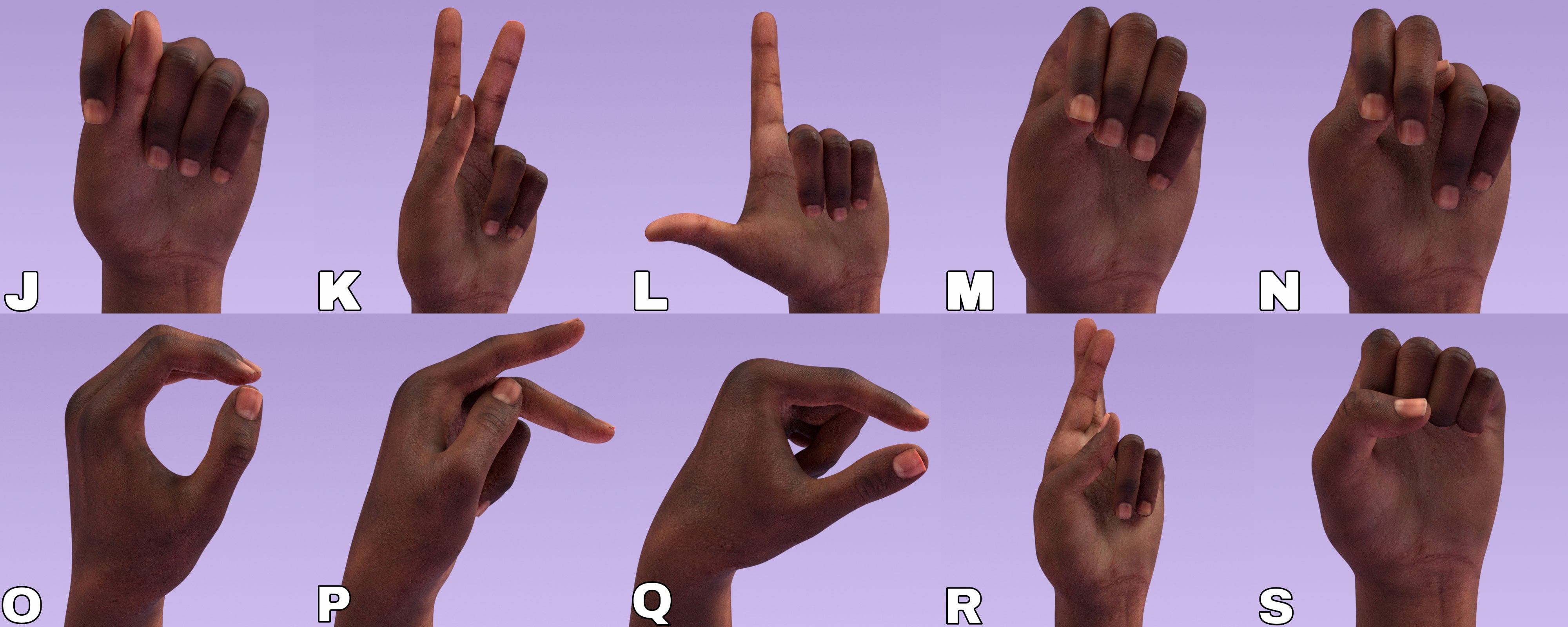 Talking Hands American Sign Language Poses for Genesis 9 and Genesis 8 ...