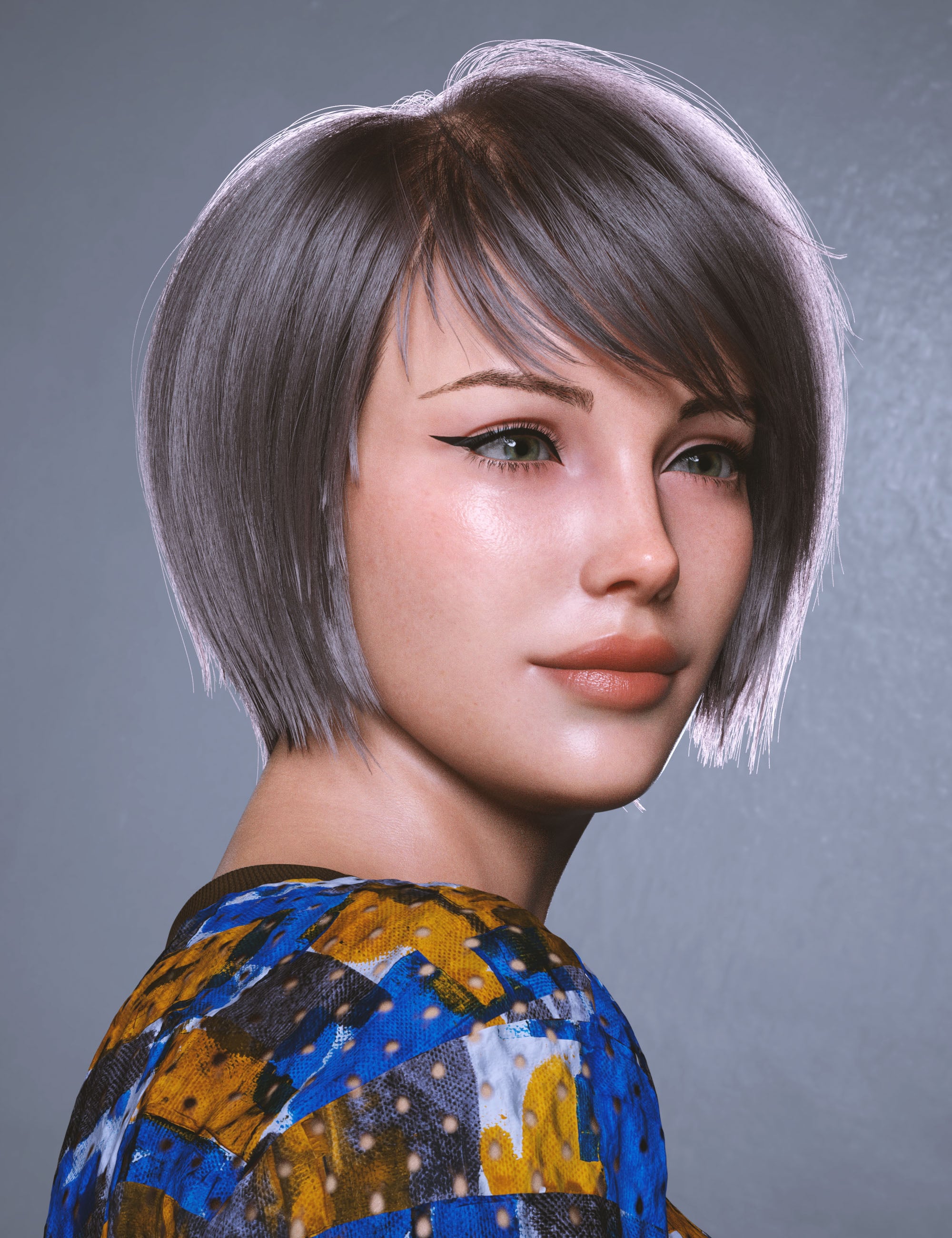 dForce AK Sonsy Hair for Genesis 9 | Daz 3D