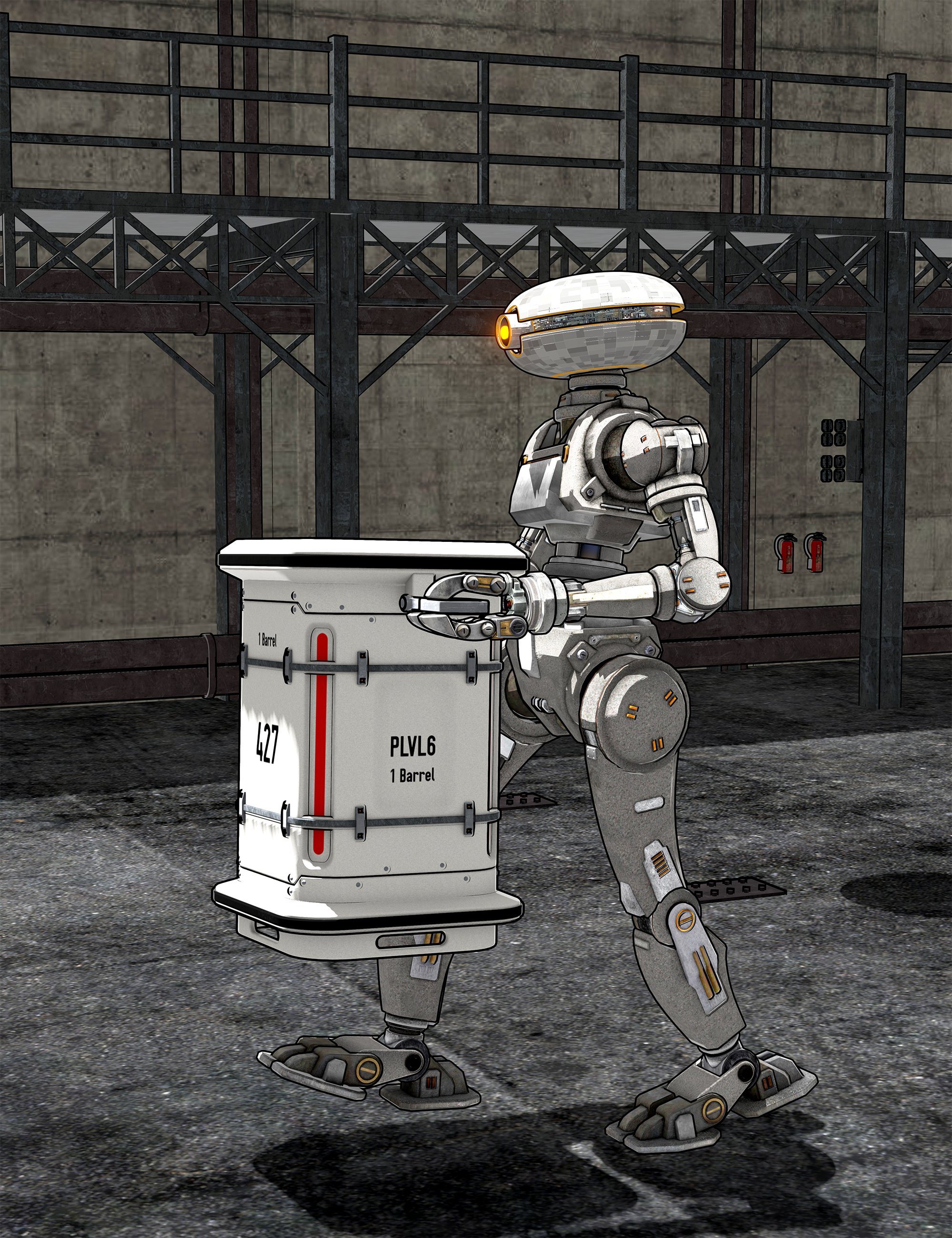 Oso Robot Cyclodisk Futurism | Daz 3D