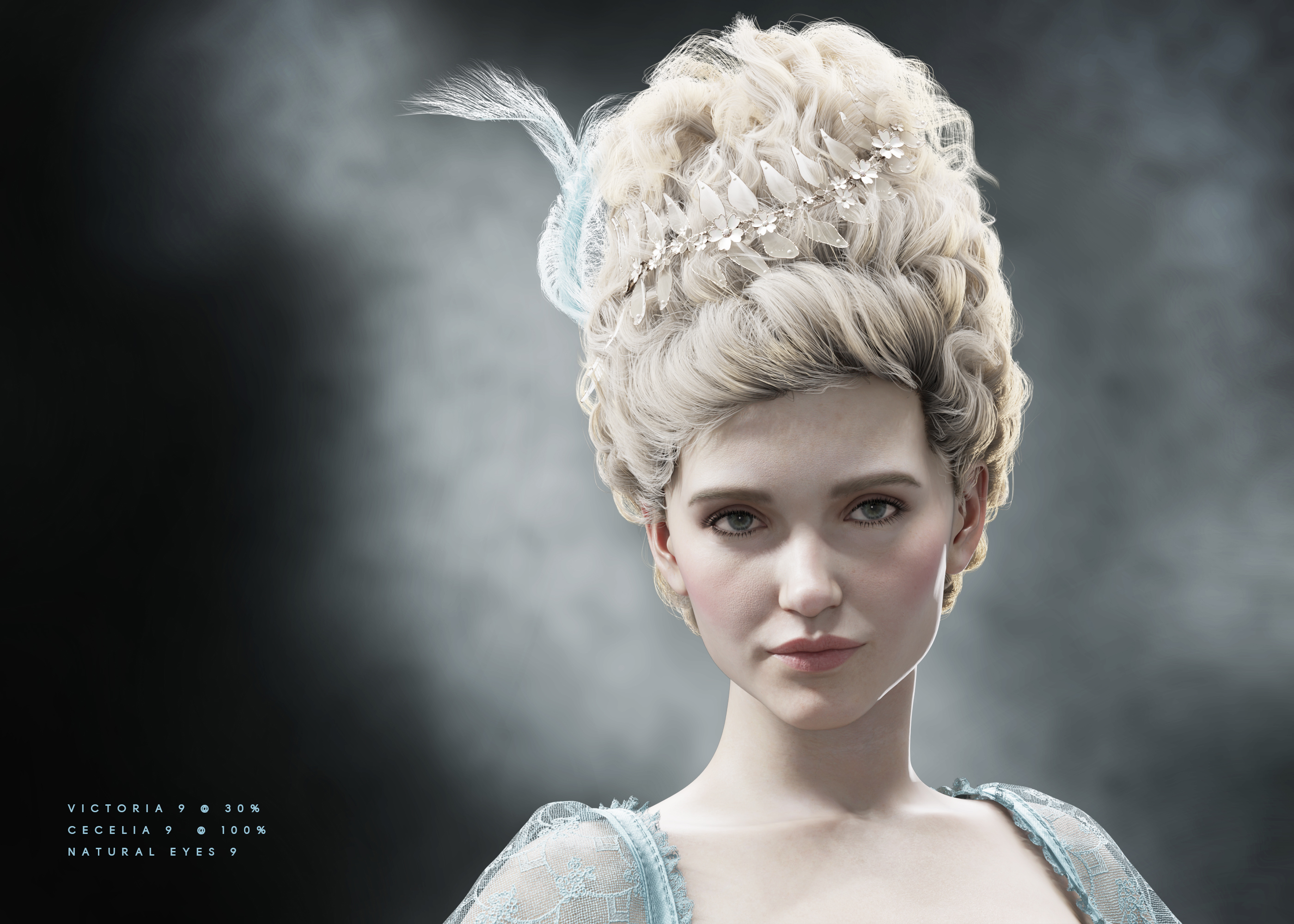 dForce Cupcake Hair For Genesis 9 | Daz 3D