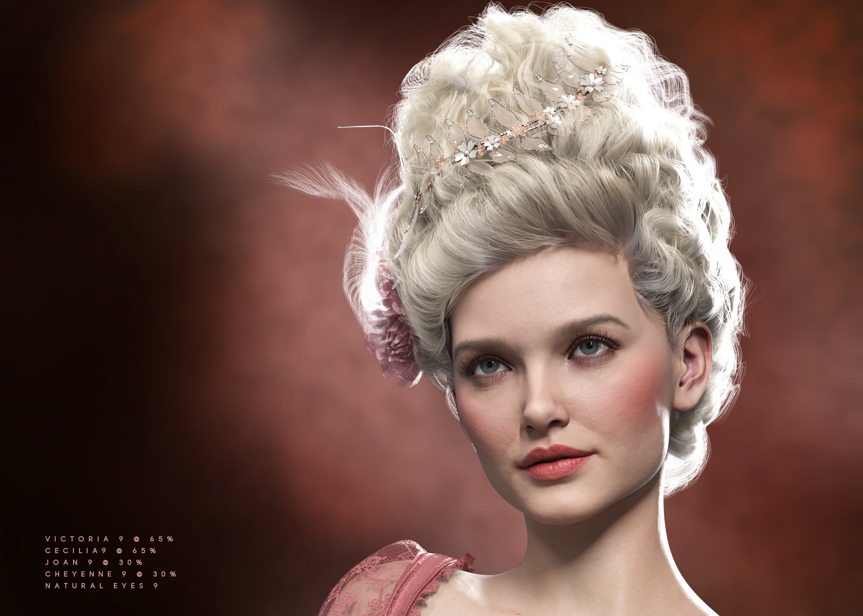 dForce Cupcake Hair For Genesis 9 | Daz 3D