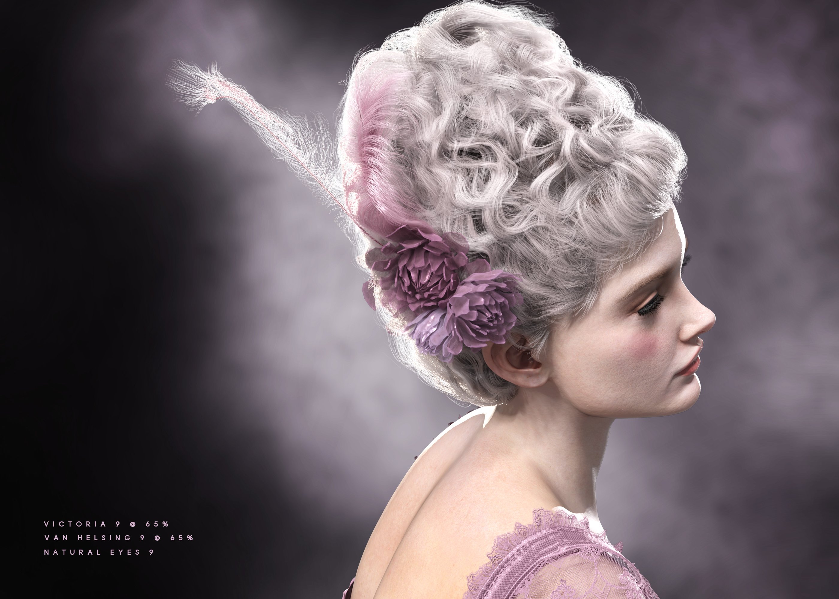 dForce Cupcake Hair For Genesis 9 | Daz 3D