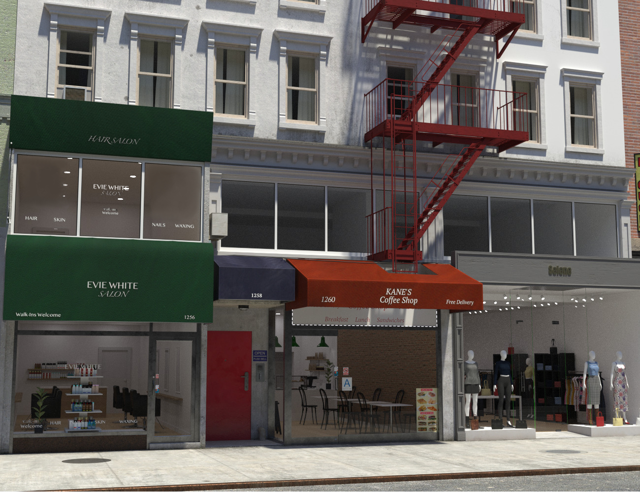 New York Clothes Store - Salon | Daz 3D