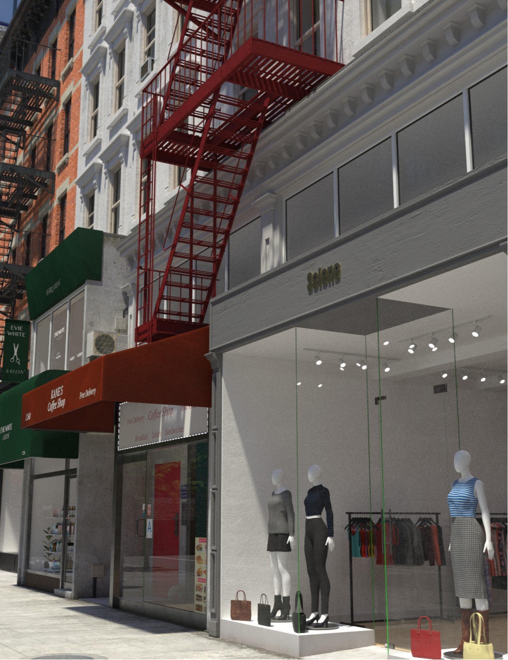 New York Clothes Store - Salon | Daz 3D