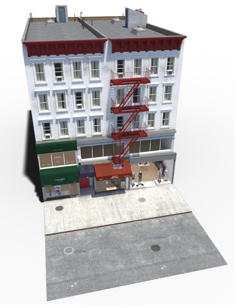 New York Clothes Store - Salon | Daz 3D