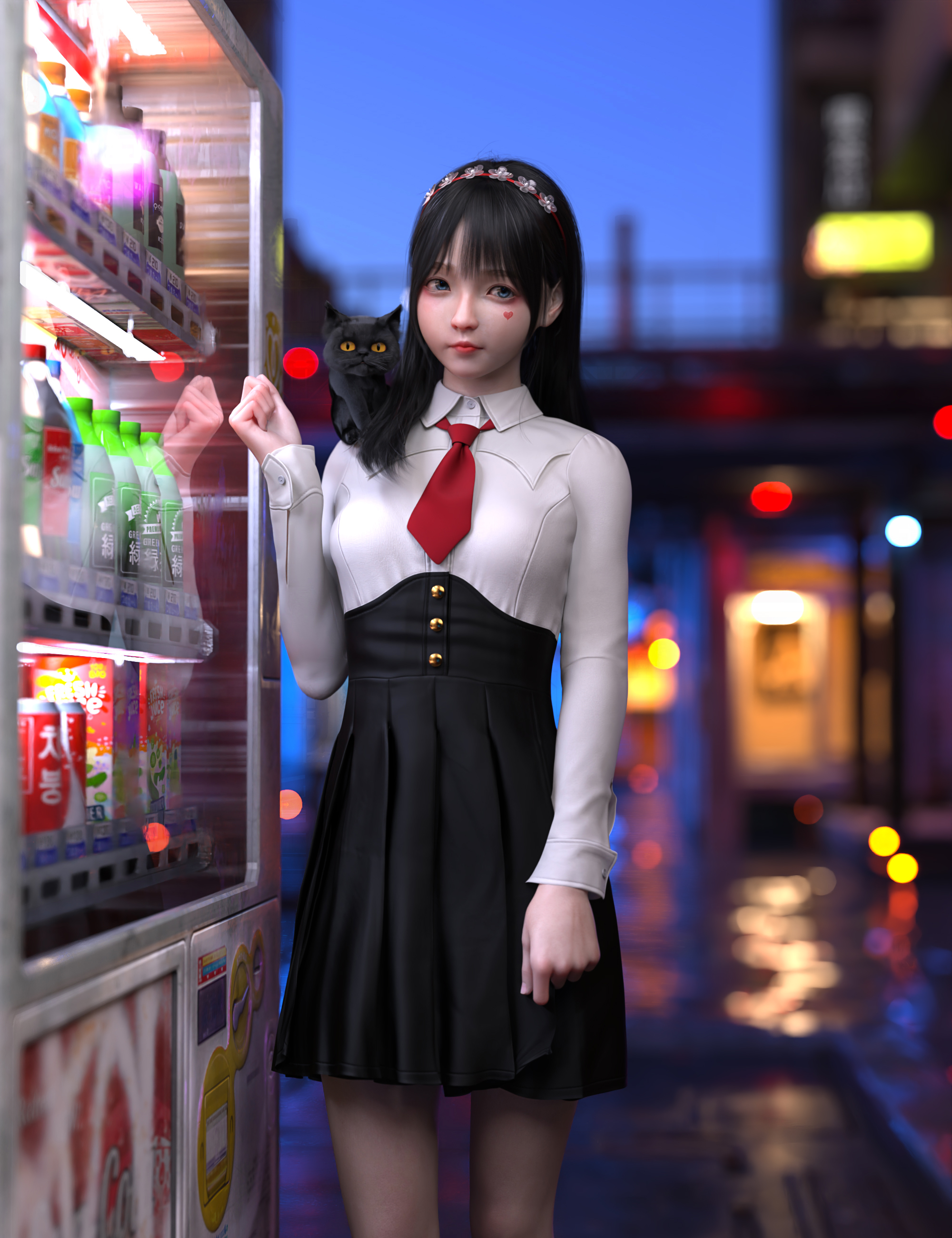 dForce SU School Style Clothing for Genesis 9, 8.1, and 8 Female | Daz 3D