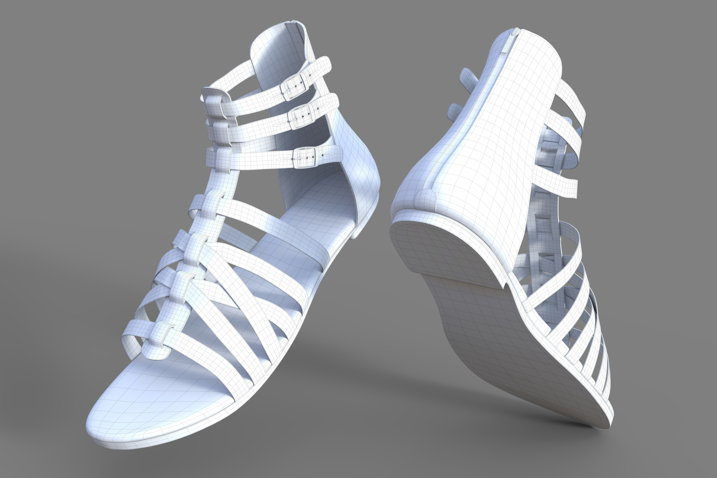 CW Hazel Gladiator Sandals For Genesis 9 and 8 Female | Daz 3D
