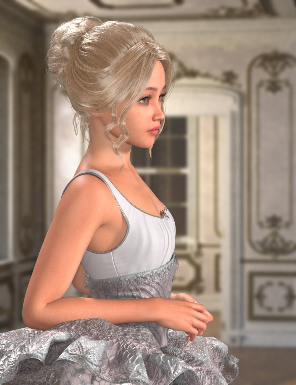 Cecelia Updo for Genesis 9 | Daz 3D