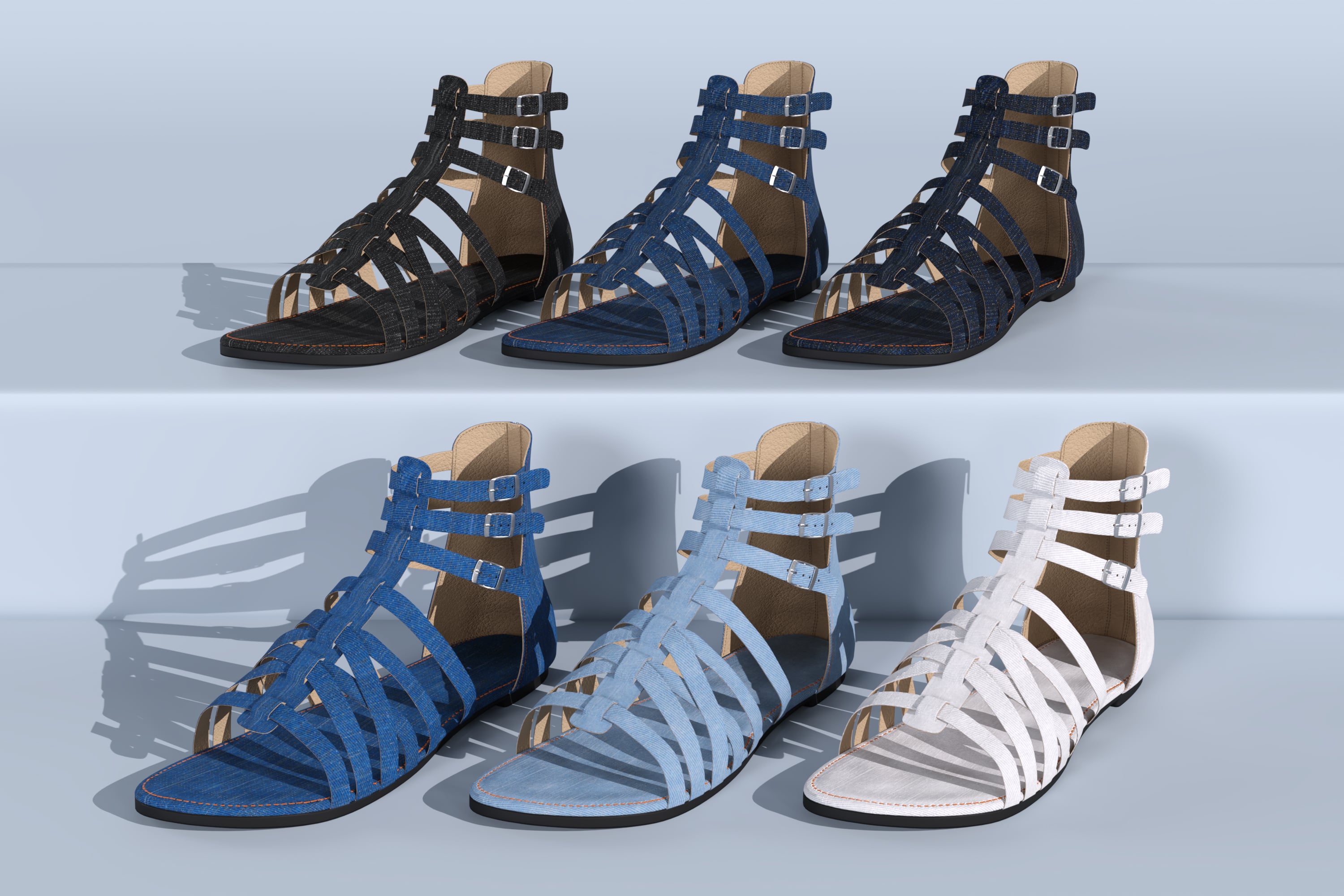 Textras For CW Hazel Gladiator Sandals | Daz 3D