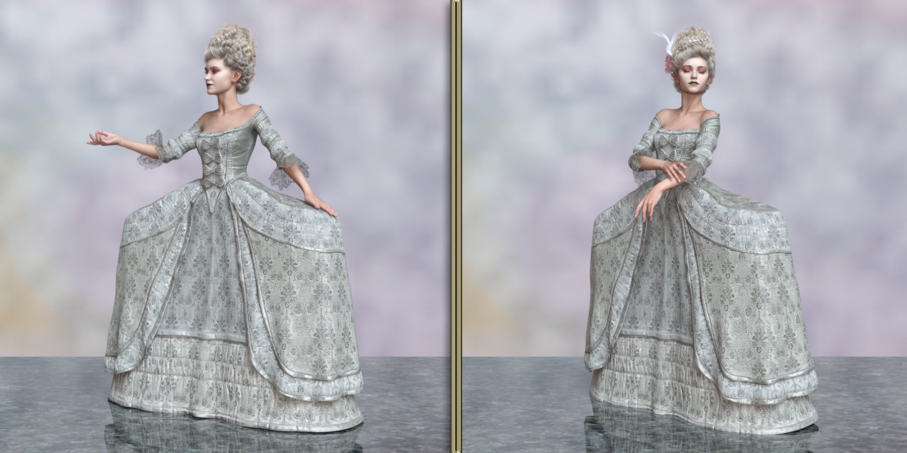 Royal Ball Poses for Cecelia 9 | Daz 3D