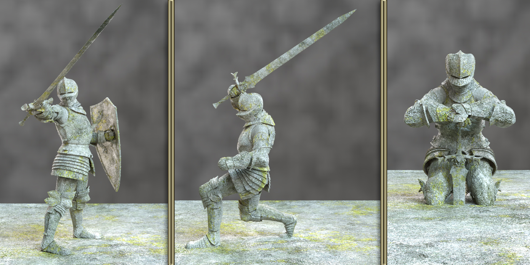 Guardians Of Stone Poses for Genesis 9 Base | Daz 3D