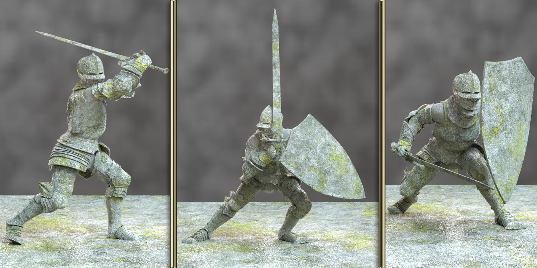 Guardians Of Stone Poses for Genesis 9 Base | Daz 3D