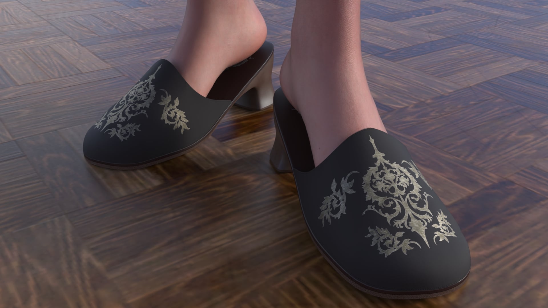 French Mules for Genesis 9 | Daz 3D