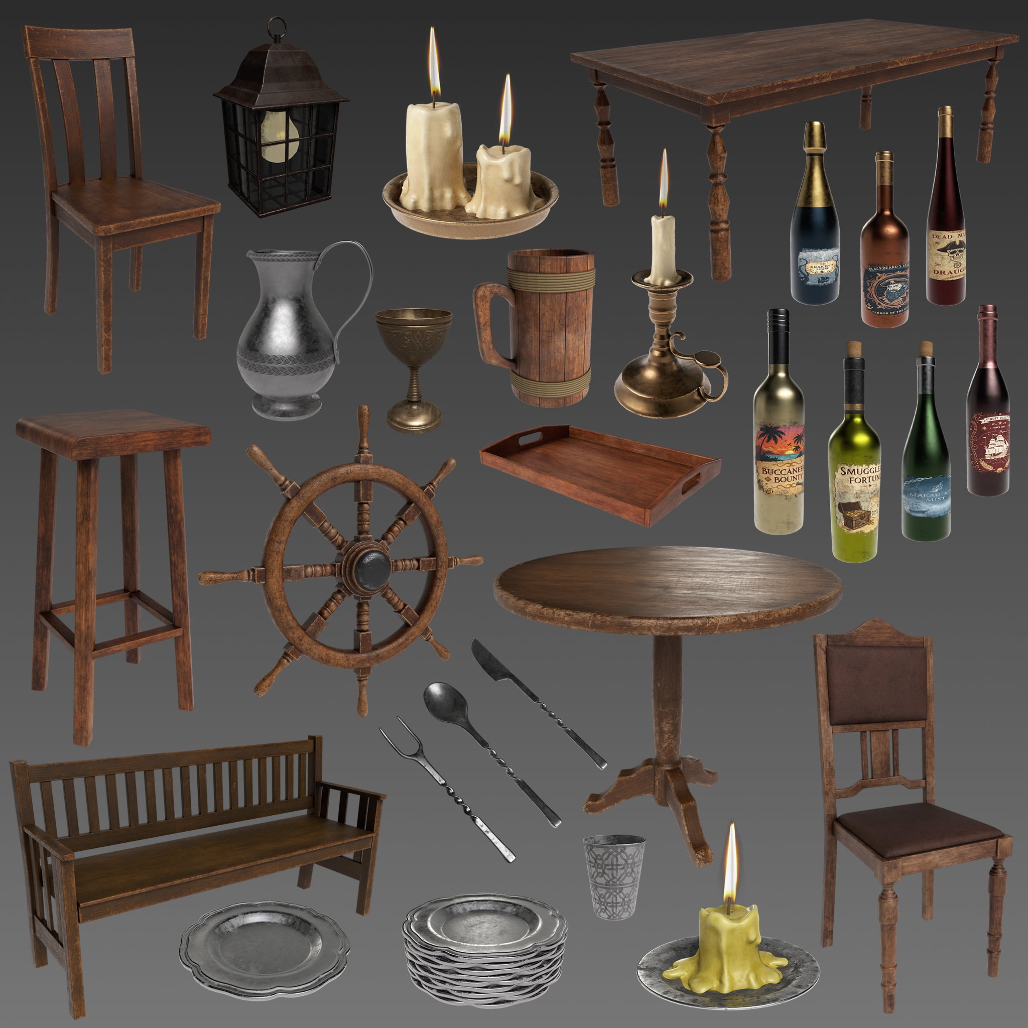 FG Pirate Island Props | Daz 3D