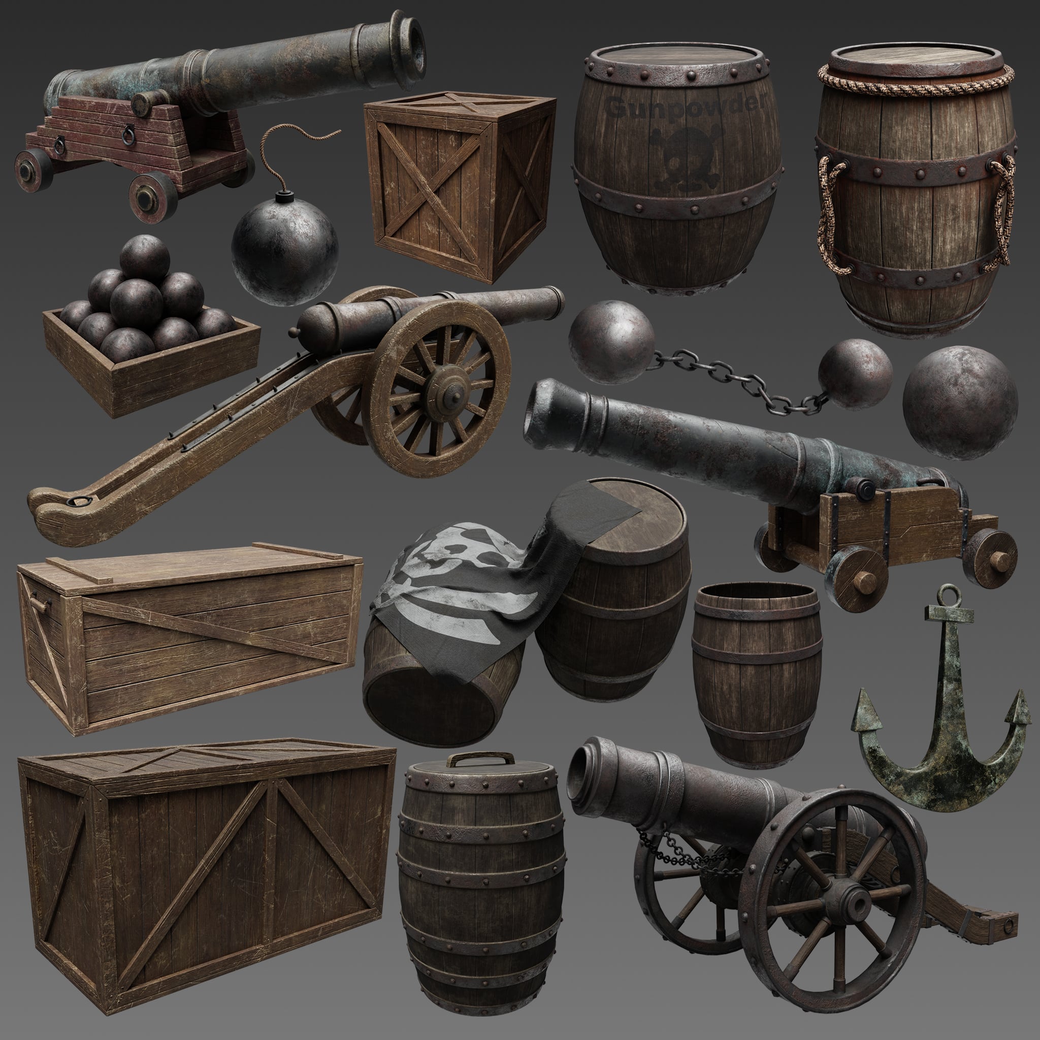 FG Pirate Island Props | Daz 3D