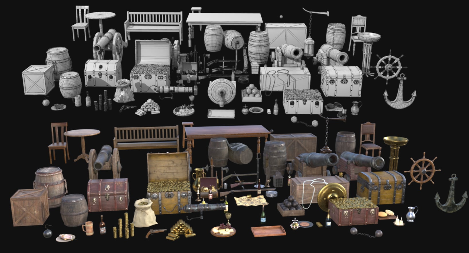 FG Pirate Island Props | Daz 3D