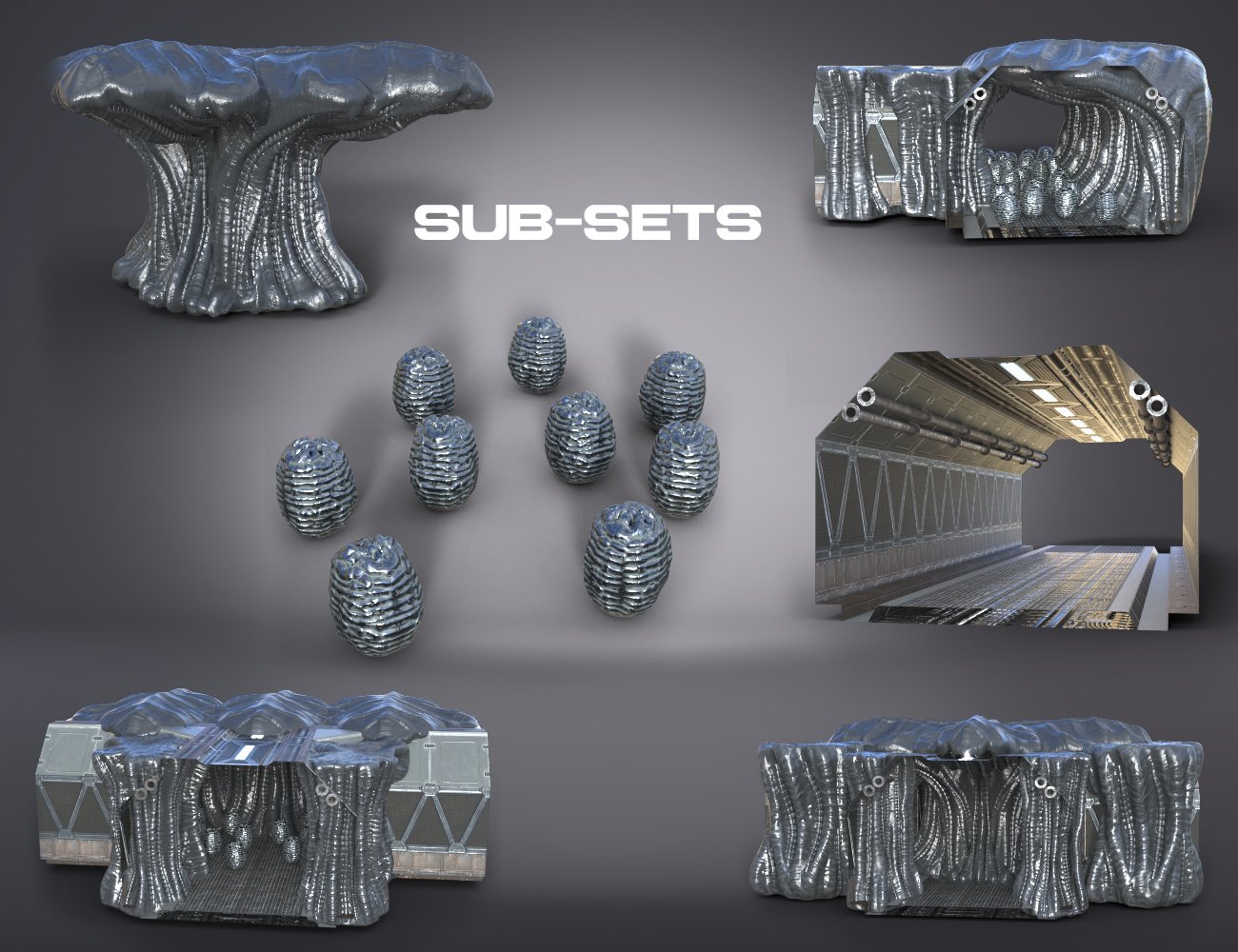 Sci-Fi Insect Hive | Daz 3D