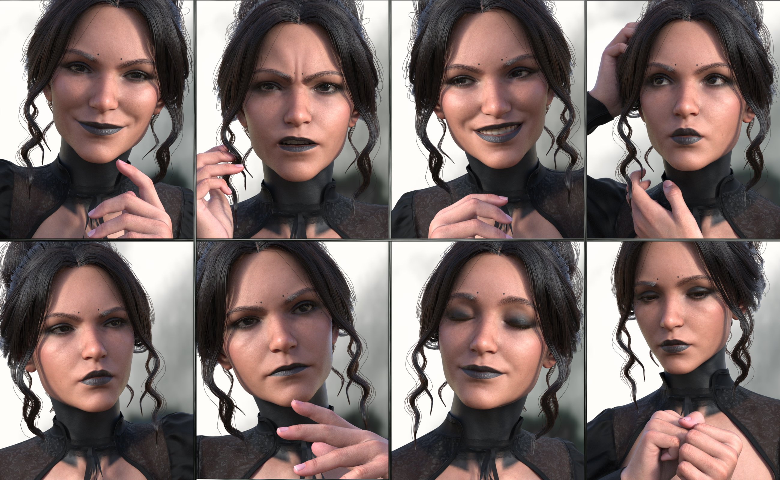 JW Deep Feelings Expressions for Cecelia 9 | Daz 3D