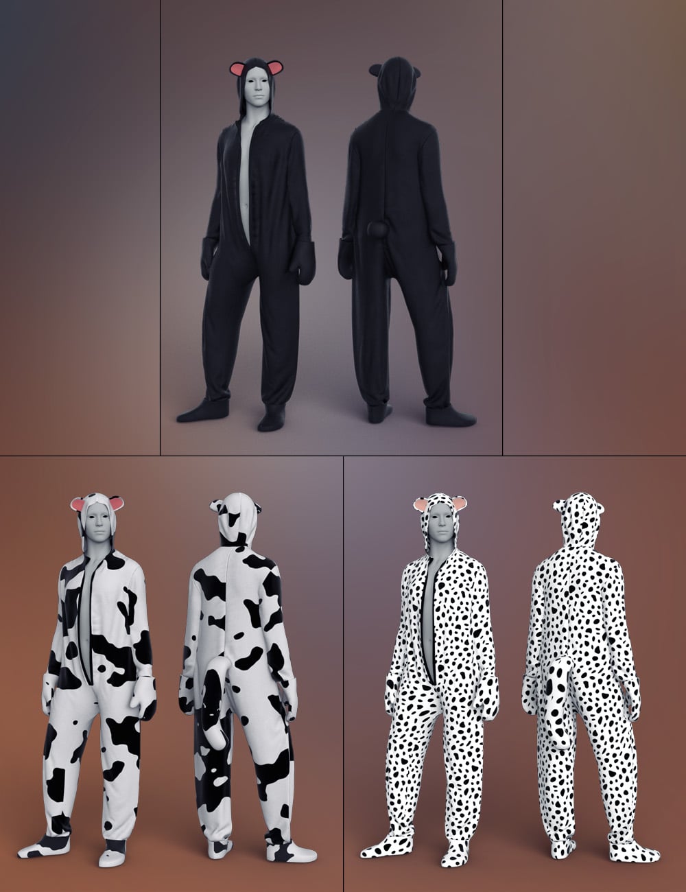 Cuddly Critters for Suitable Onesie | Daz 3D