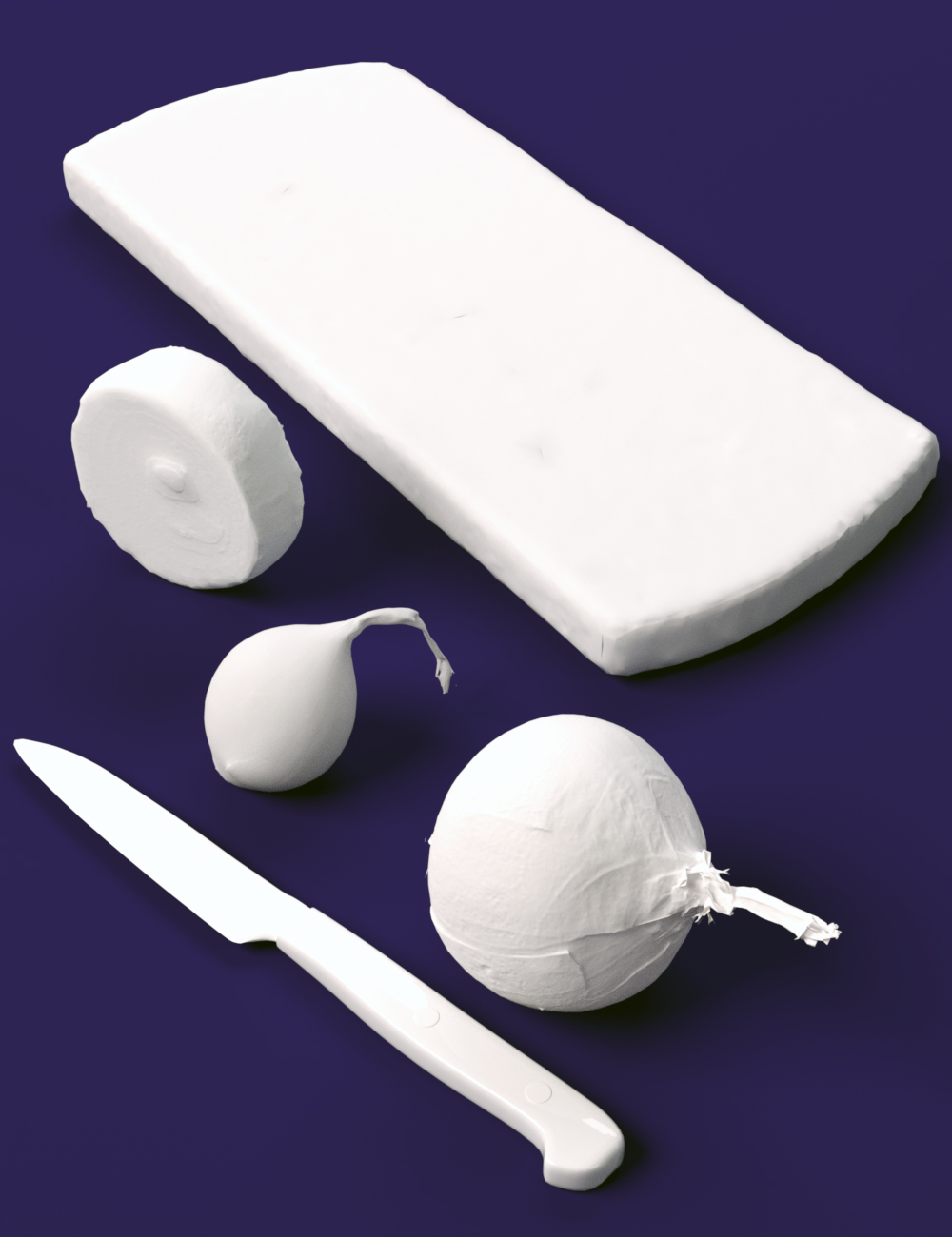 Cutting Onions Props and Poses for Genesis 9 | Daz 3D