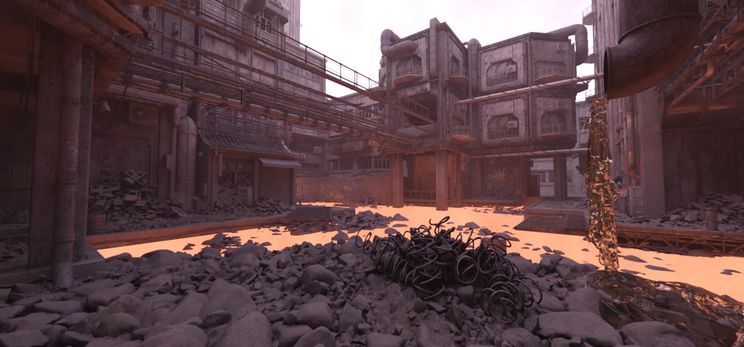 20 HDRIs Trashed Future Cloudy | Daz 3D